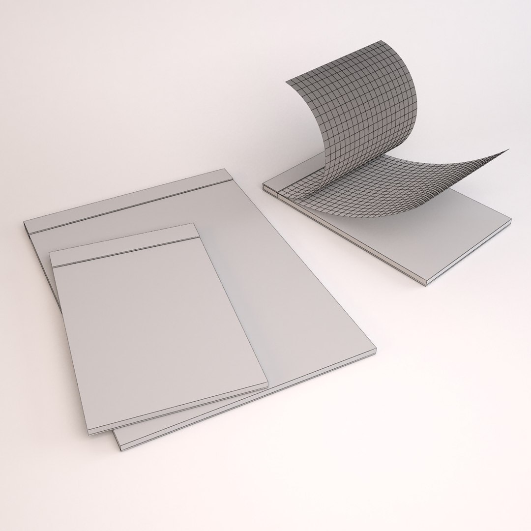 Legal Pads Paper 3d 3ds