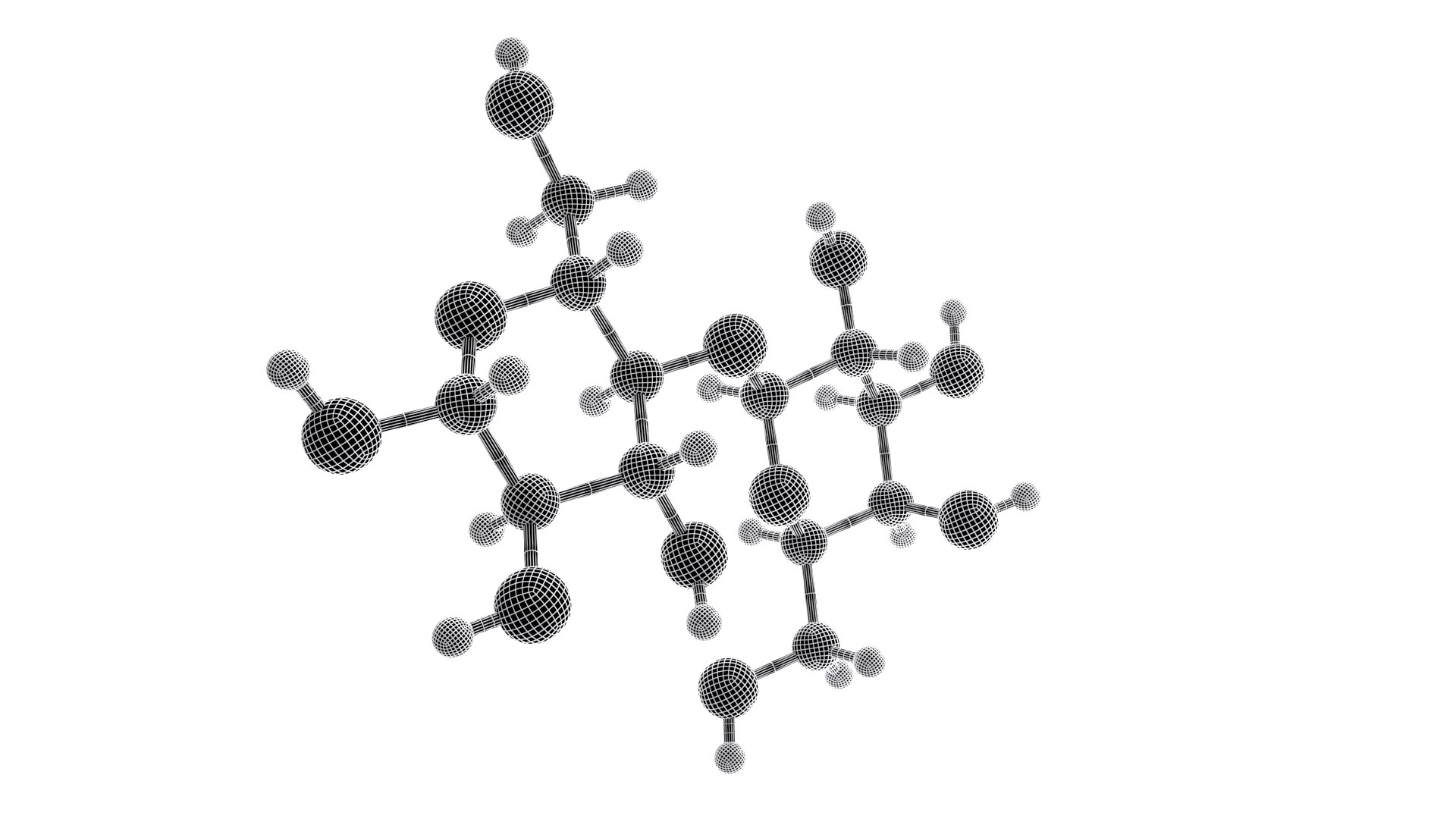 3D Lactose - Molecule model - TurboSquid 2172340