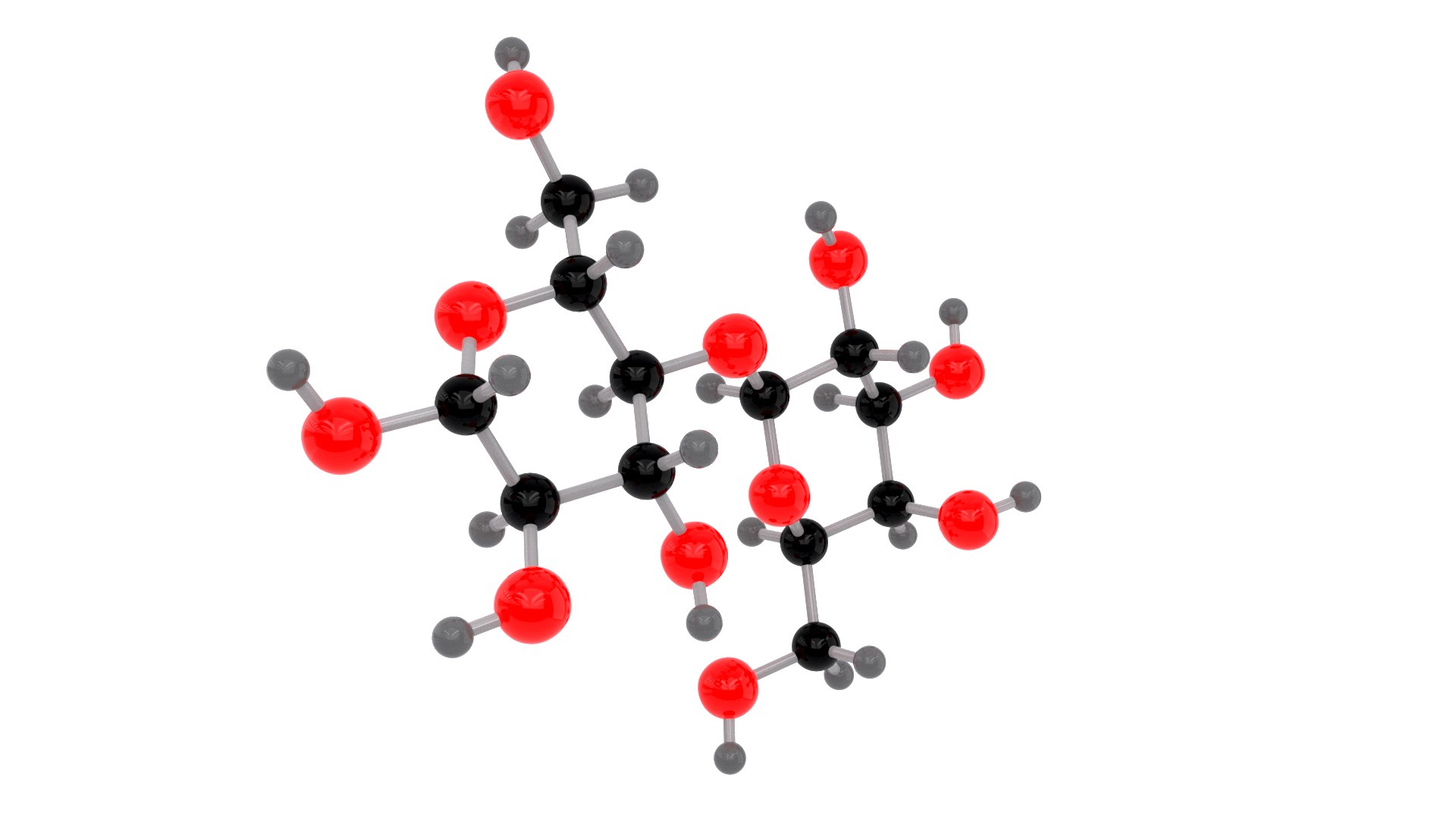 3D Lactose - Molecule model - TurboSquid 2172340
