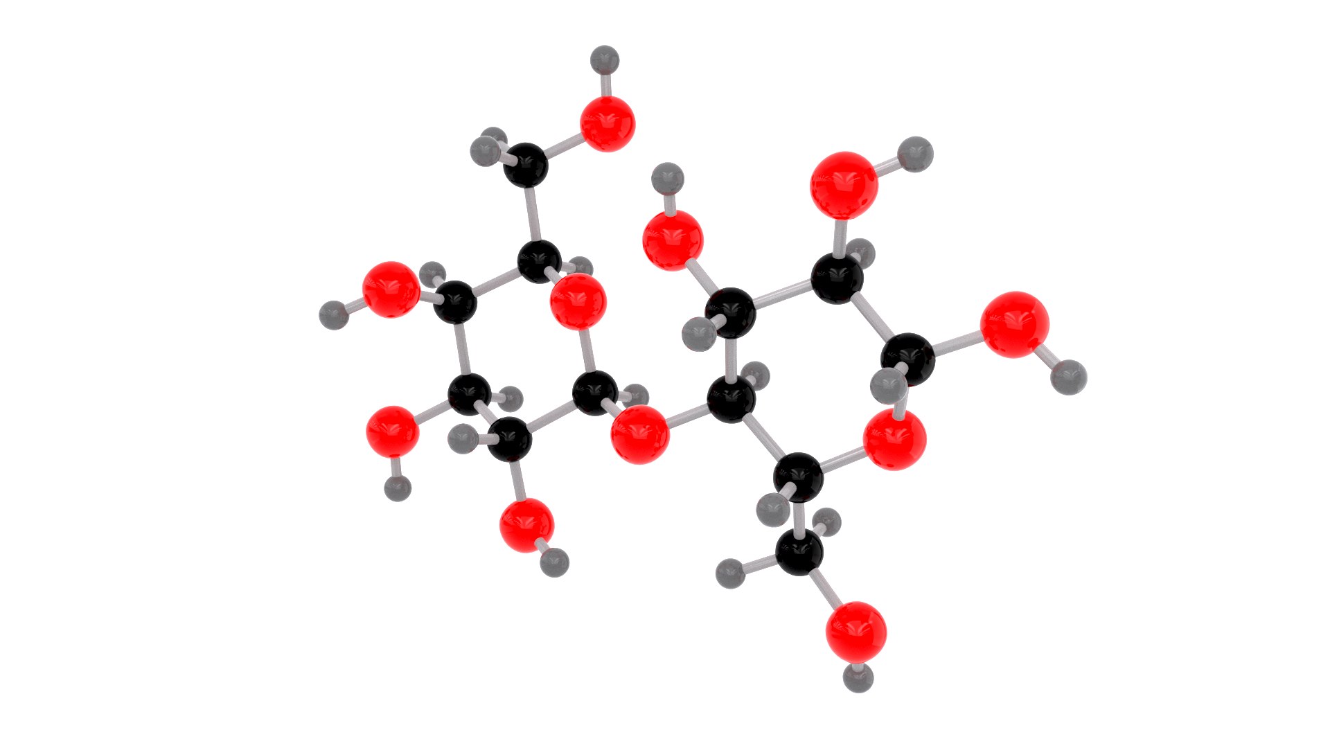 3D Lactose - Molecule model - TurboSquid 2172340