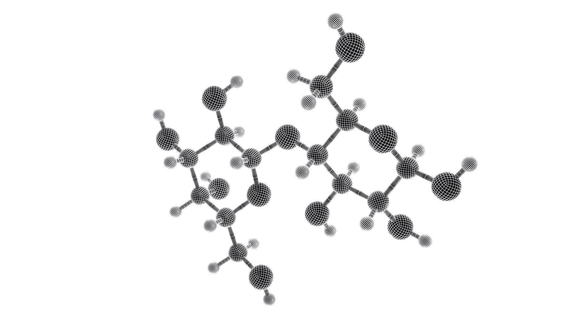 3D Lactose - Molecule model - TurboSquid 2172340