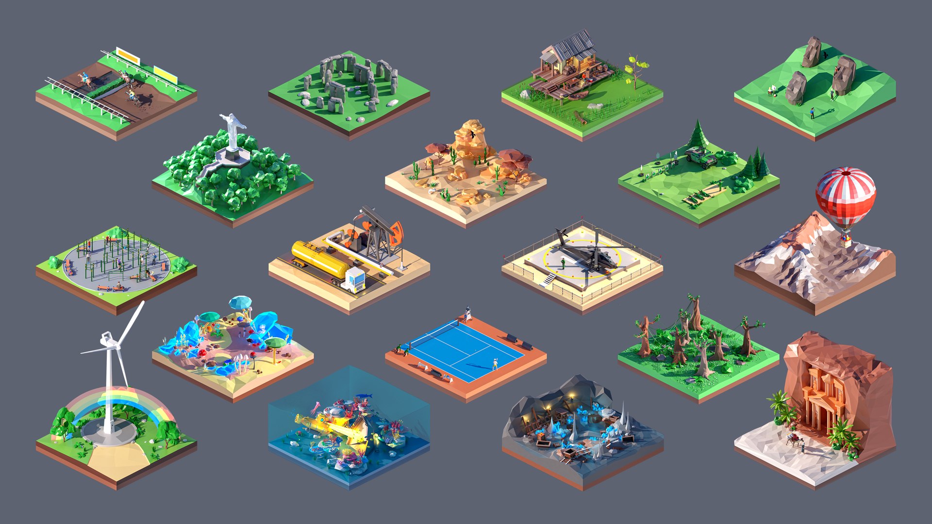 3D Land 1E - TurboSquid 1917202