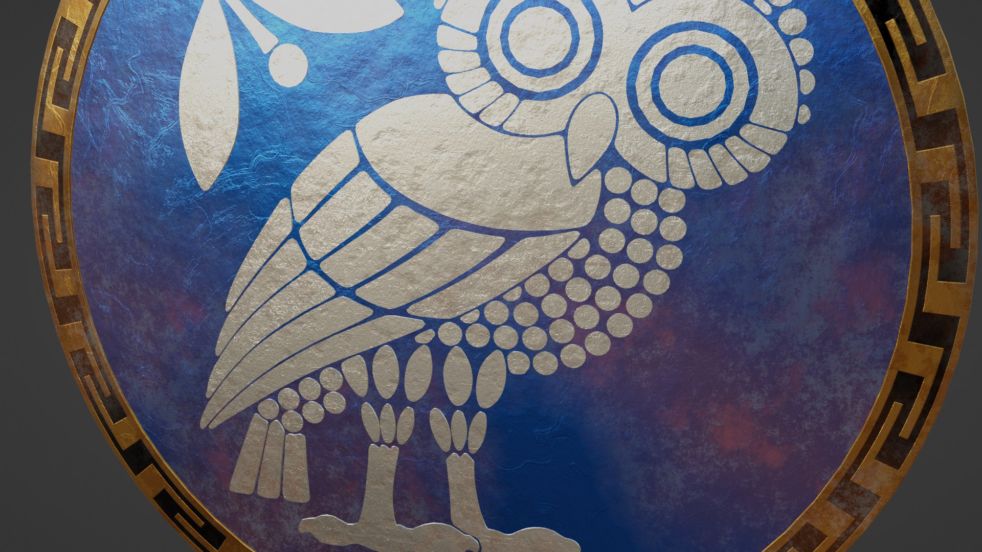 3D Ancient Greek City State Shield - Athens Model - TurboSquid 2117004