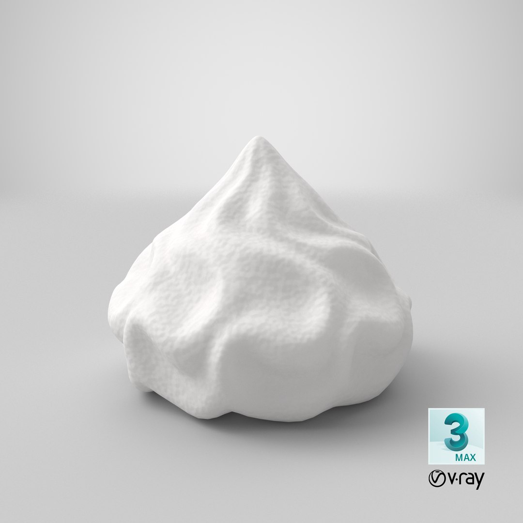 3D Whipped Cream 01 model - TurboSquid 2038862