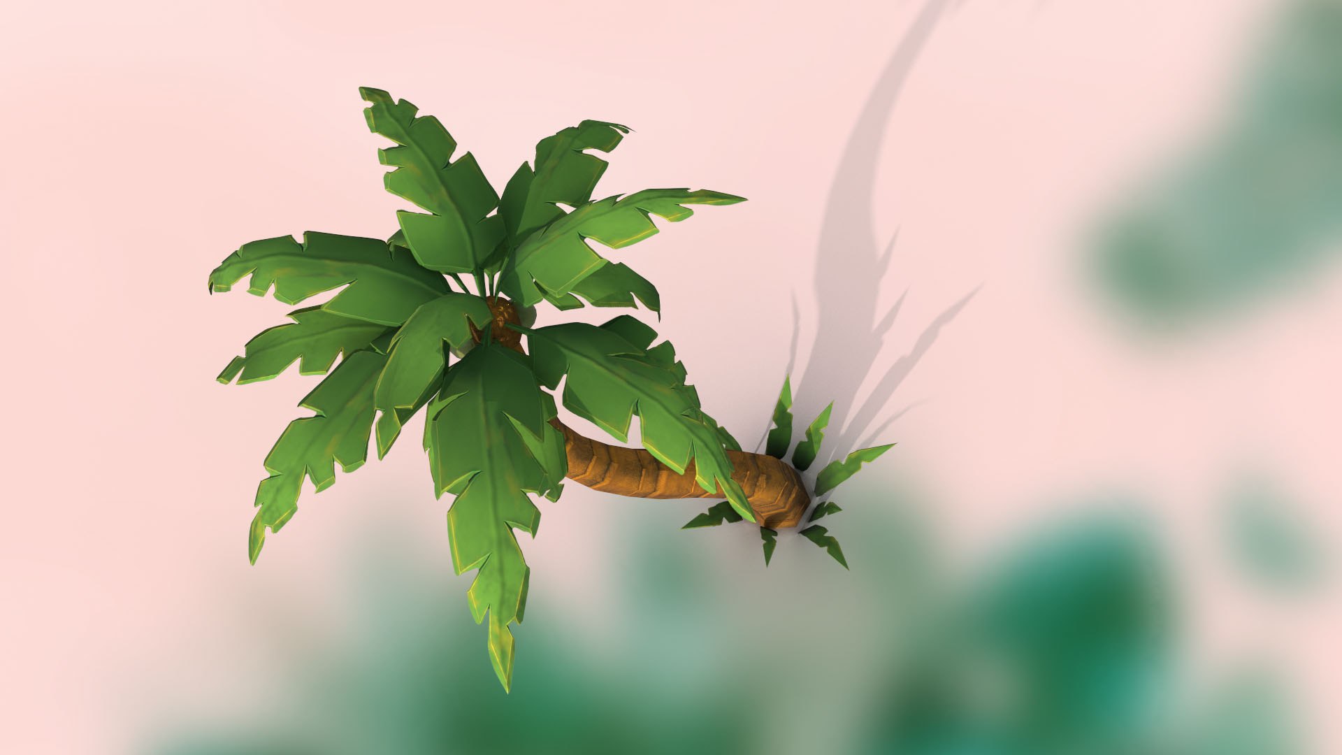 3D Stylized Palm Tree PBR Game Ready Low-poly 3D Model - TurboSquid 1938638