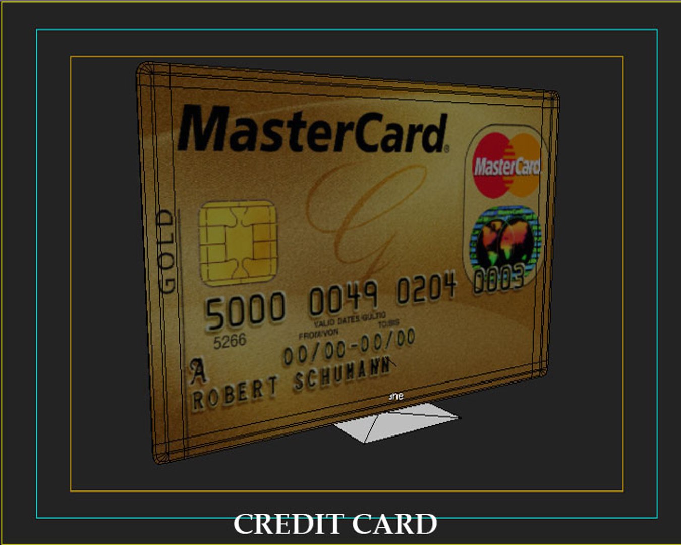 3d Model Credit Card