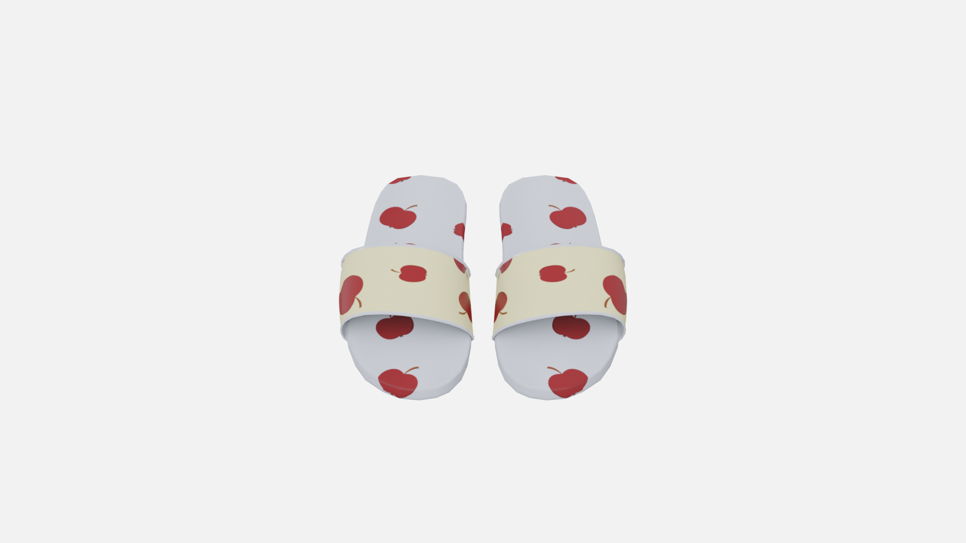 3D Apple Slippers Model - TurboSquid 1857588
