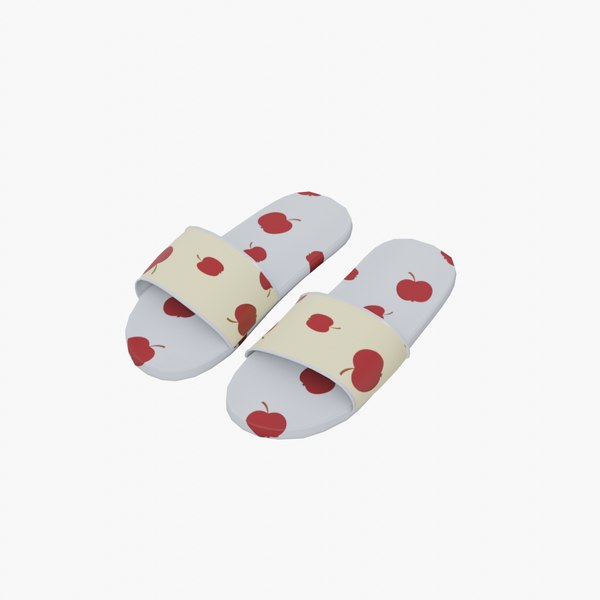 3D Apple slippers model - TurboSquid 1857588
