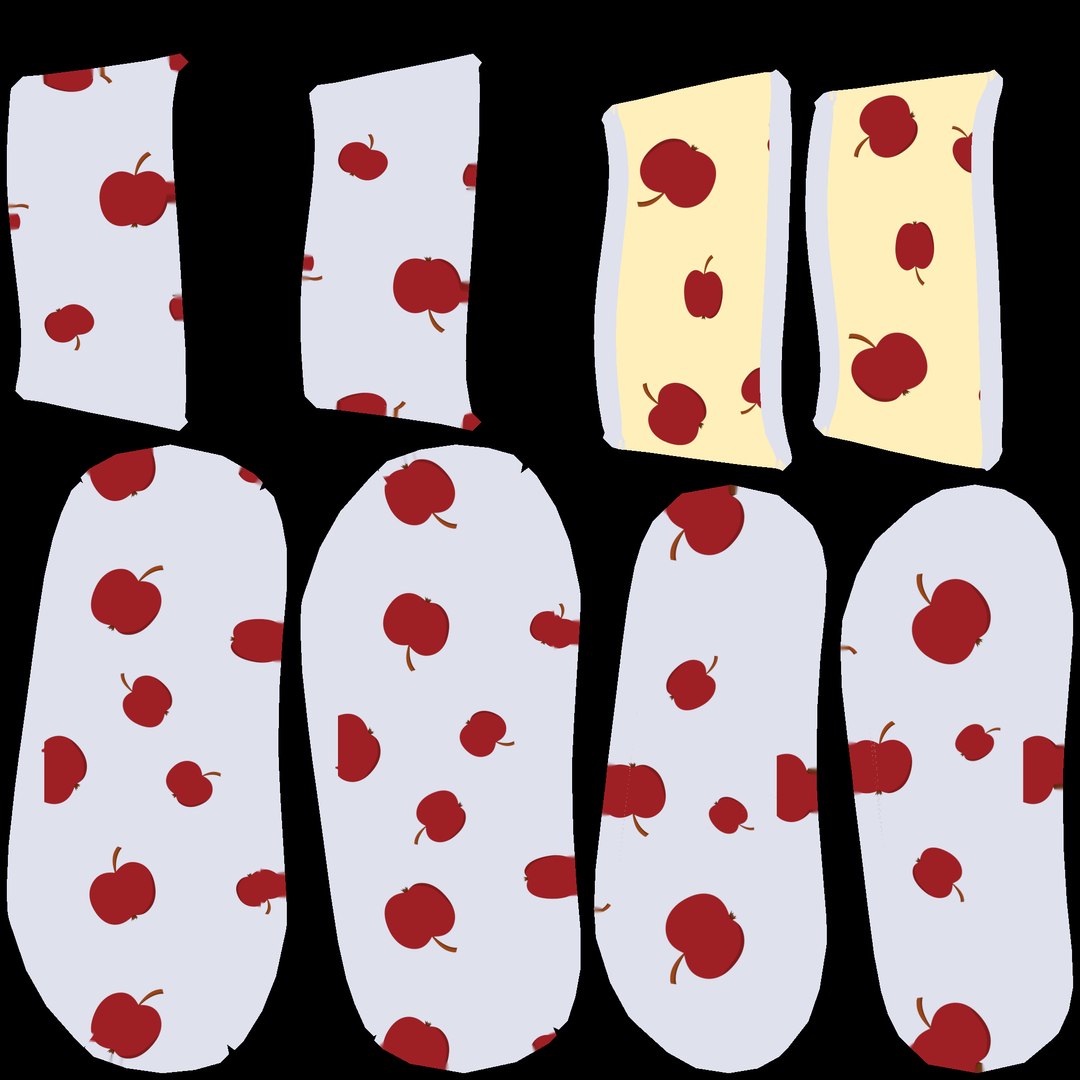 3D Apple Slippers Model - TurboSquid 1857588