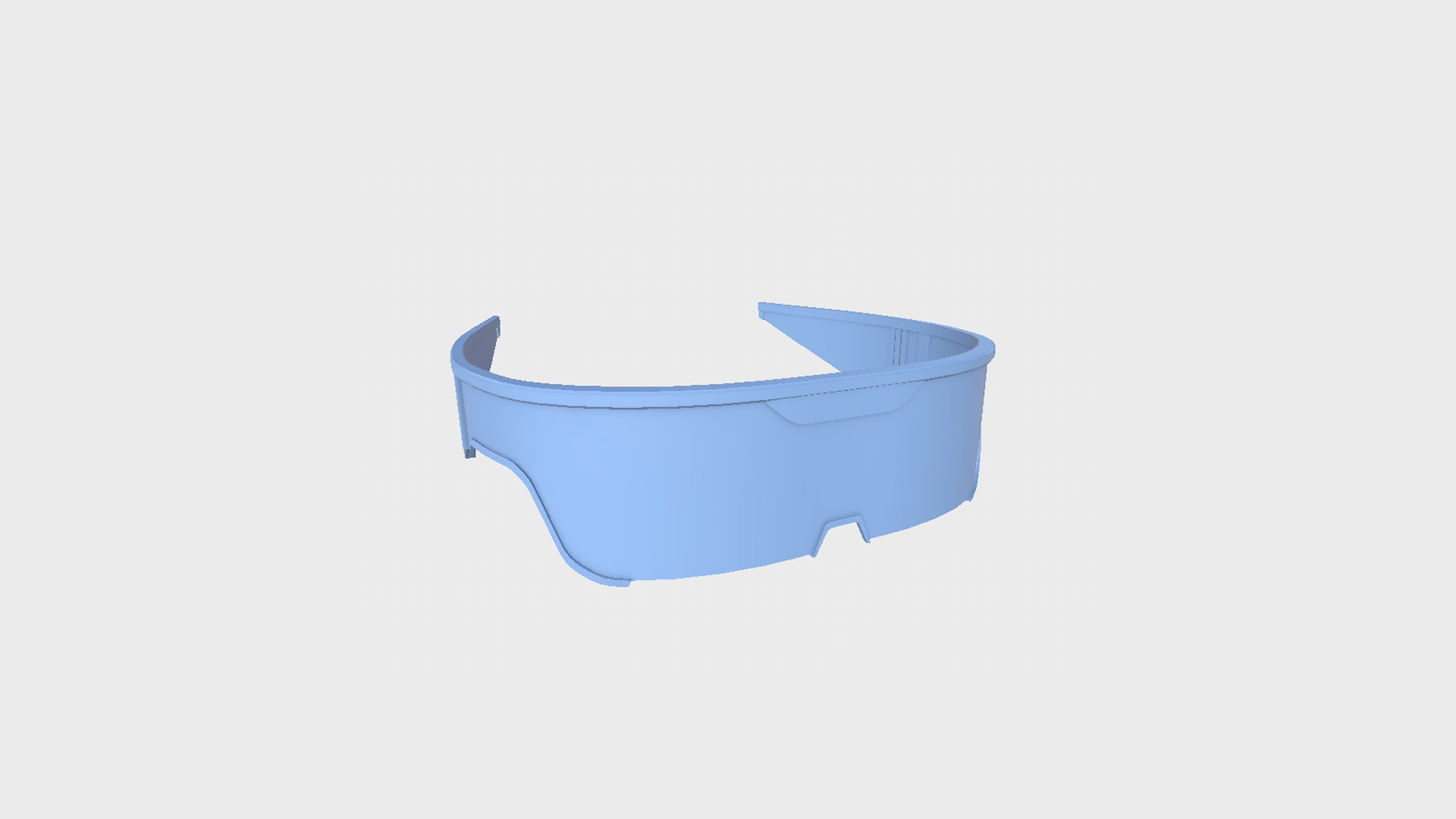 3D model SciFi Glasses Visor 03 White Red - Character Design Fashion ...