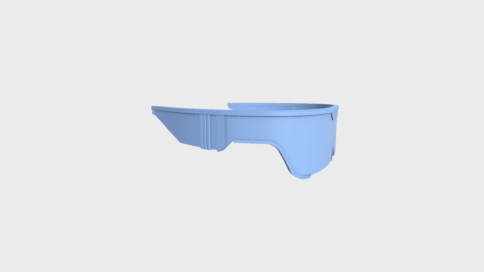3D model SciFi Glasses Visor 03 White Red - Character Design Fashion ...