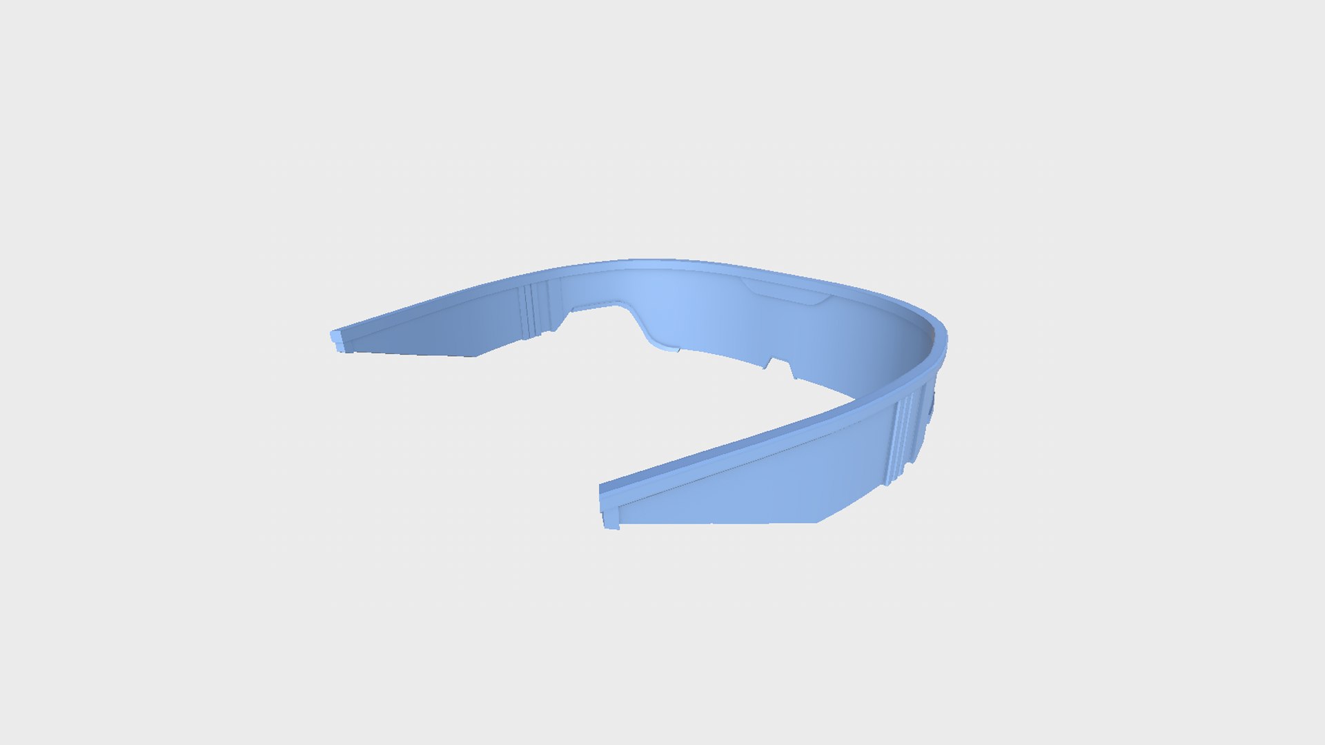 3D model SciFi Glasses Visor 03 White Red - Character Design Fashion ...