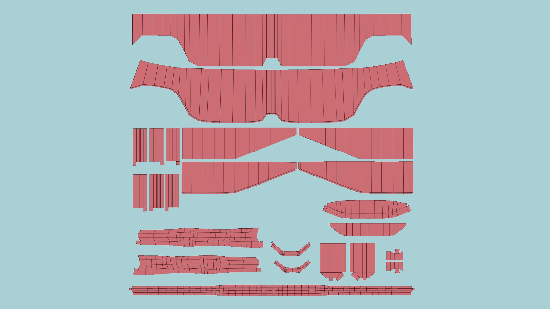 3D model SciFi Glasses Visor 03 White Red - Character Design Fashion ...