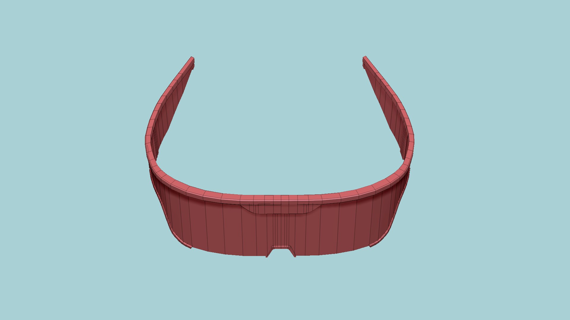 3D model SciFi Glasses Visor 03 White Red - Character Design Fashion ...