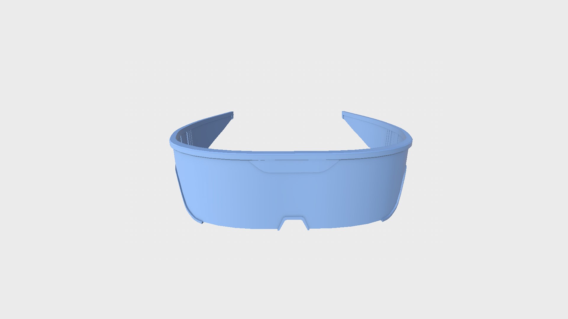 3D model SciFi Glasses Visor 03 White Red - Character Design Fashion ...