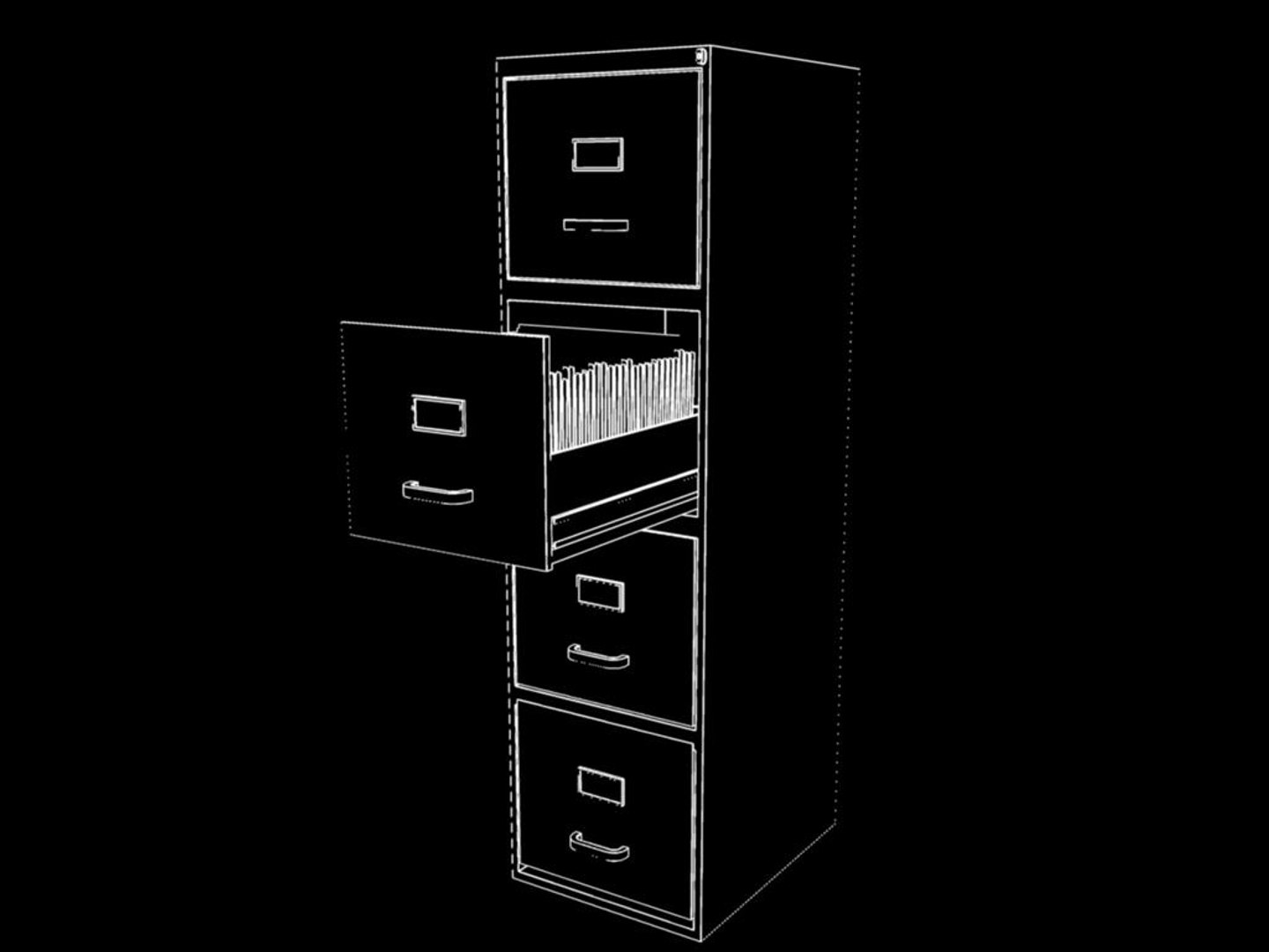 3d Model Filing Cabinet