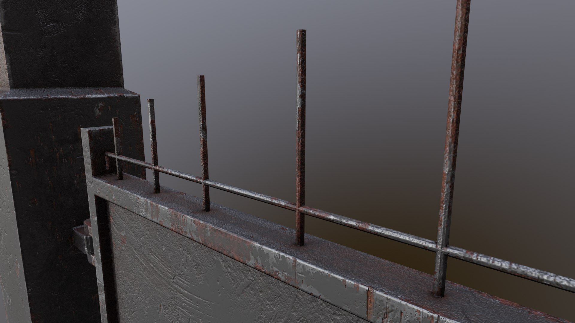 Free Safe Zone Wall 3D Model - TurboSquid 2307046