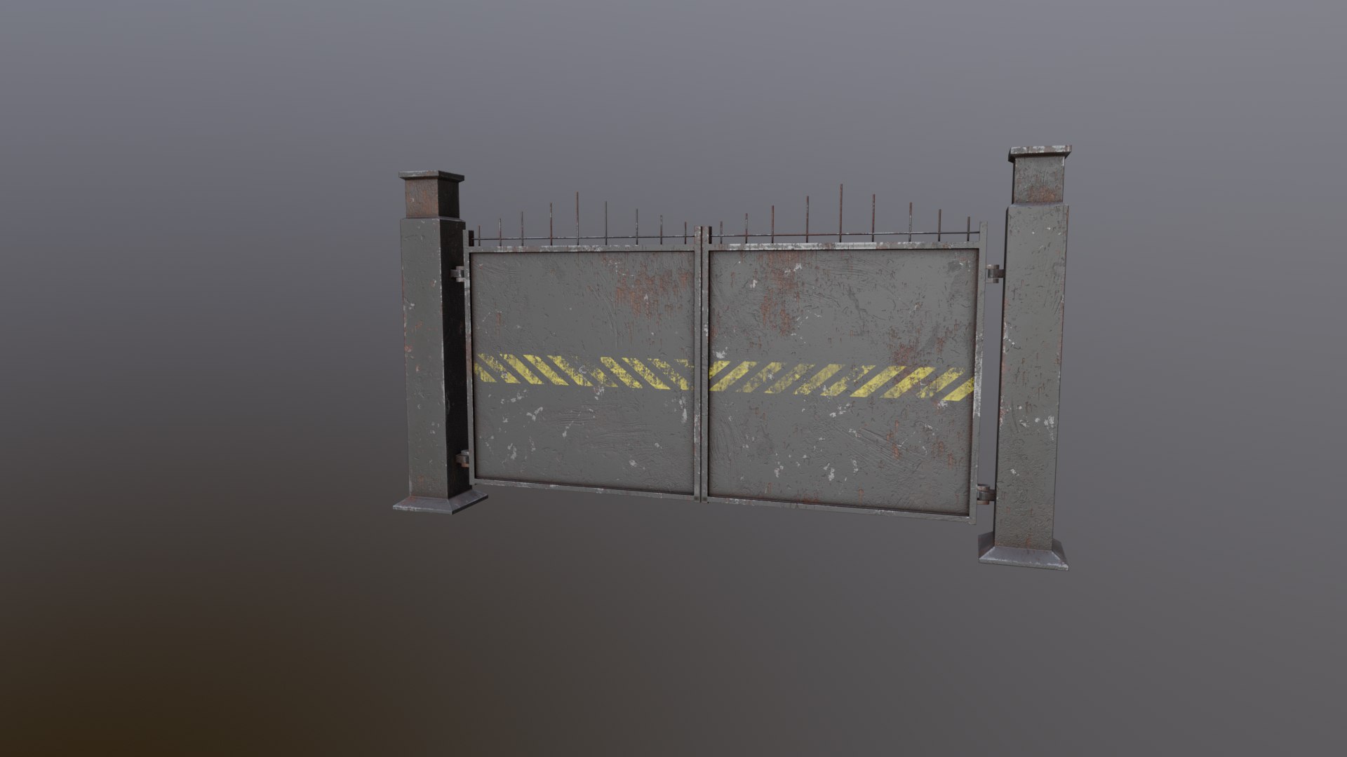 Free Safe Zone Wall 3D Model - TurboSquid 2307046