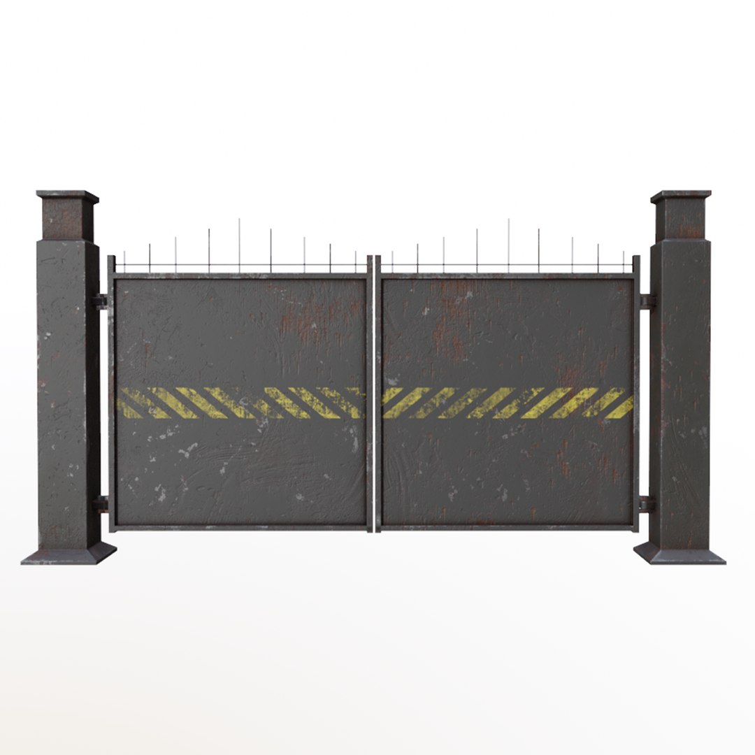 Free Safe Zone Wall 3D Model - TurboSquid 2307046