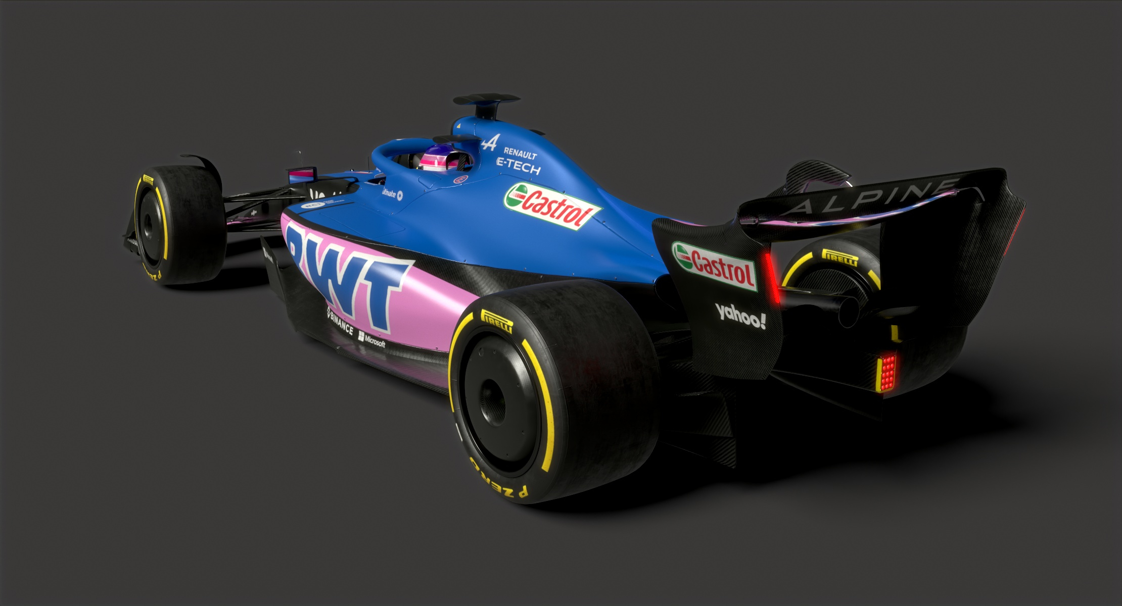 3D BWT Alpine A522 F1 Team Season 2022 Race Car model - TurboSquid 1891391