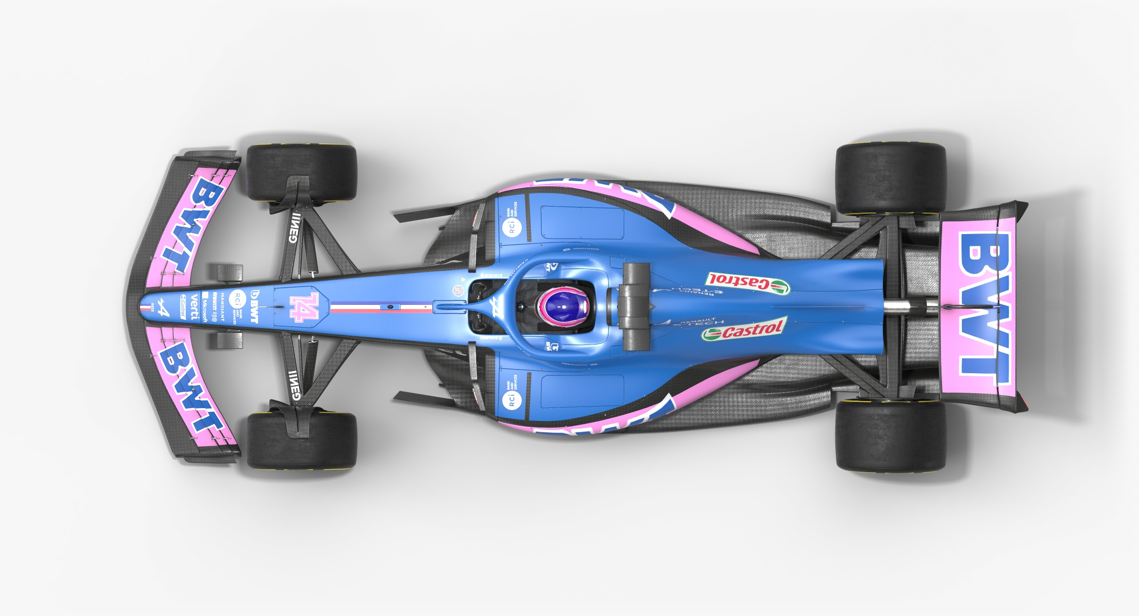 3D BWT Alpine A522 F1 Team Season 2022 Race Car model - TurboSquid 1891391