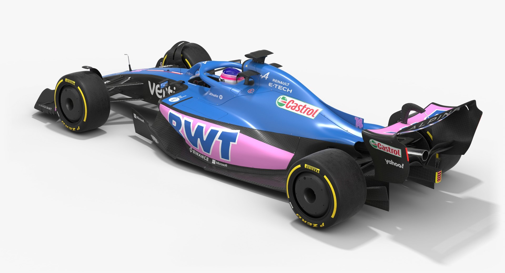 3D BWT Alpine A522 F1 Team Season 2022 Race Car model - TurboSquid 1891391