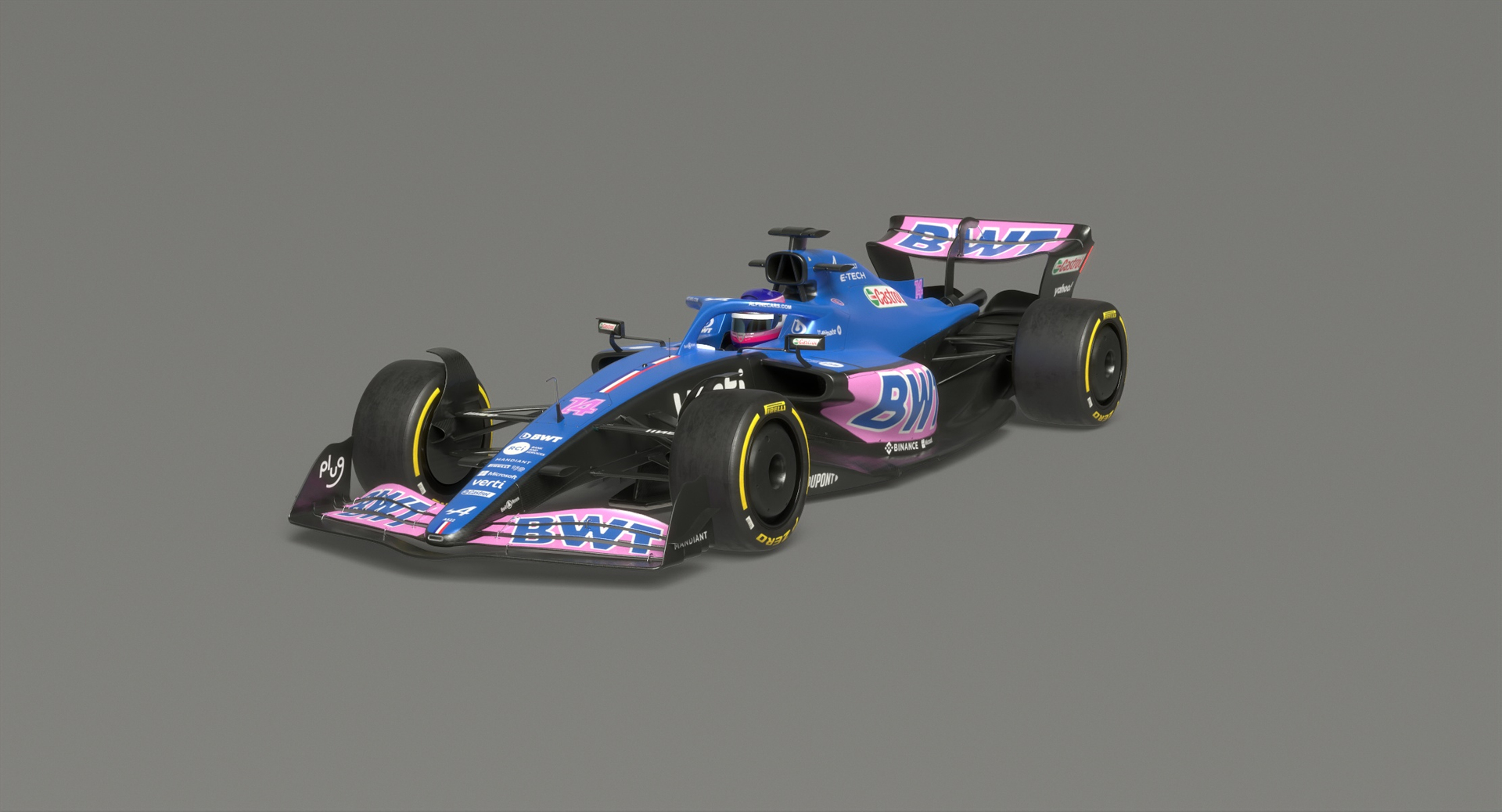 modelo 3d BWT Alpine A522 F1 Team Temporada 2022 Coche de carreras ...