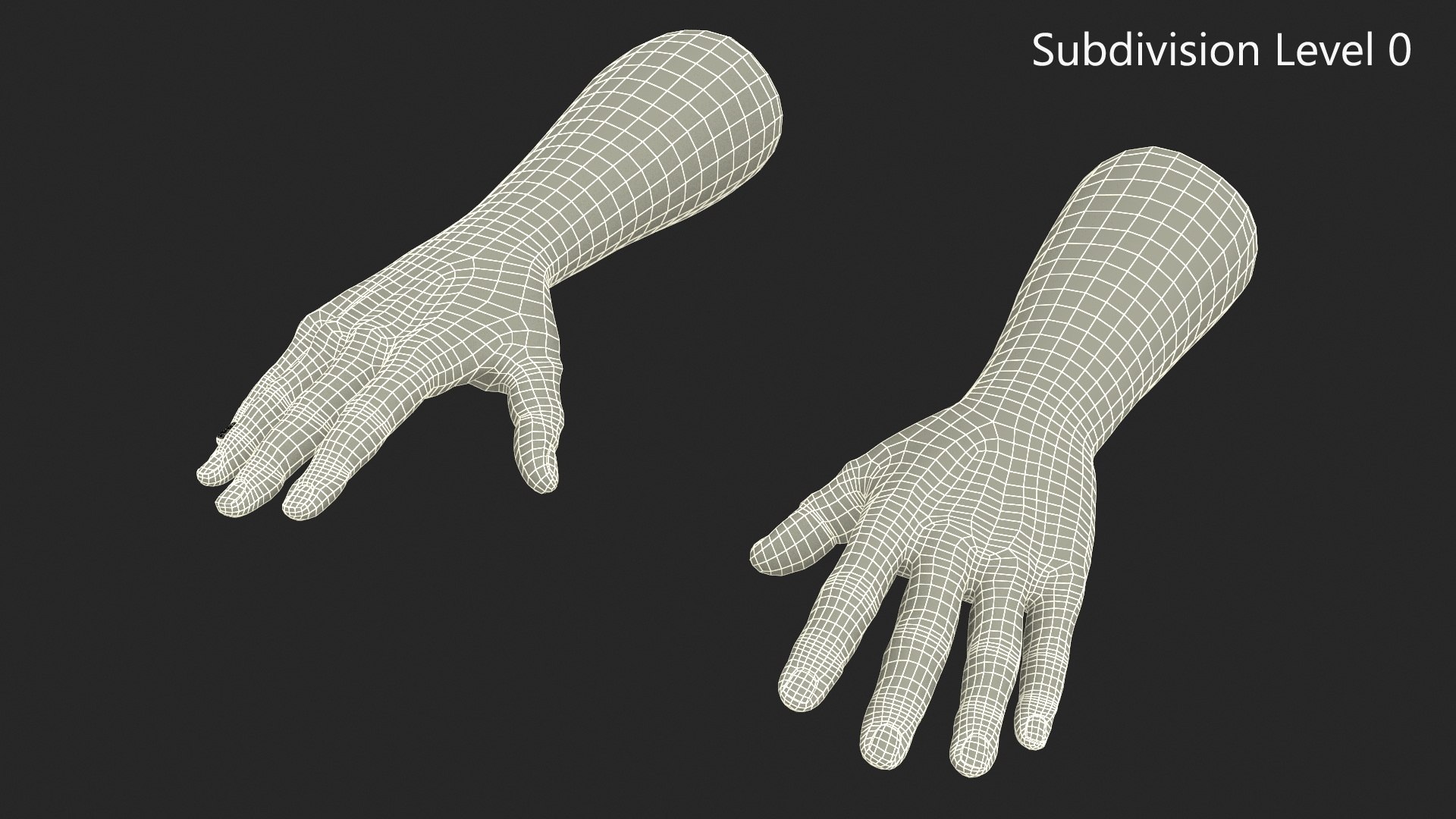 3D Afro American Male Hands Base Pose model - TurboSquid 2169057