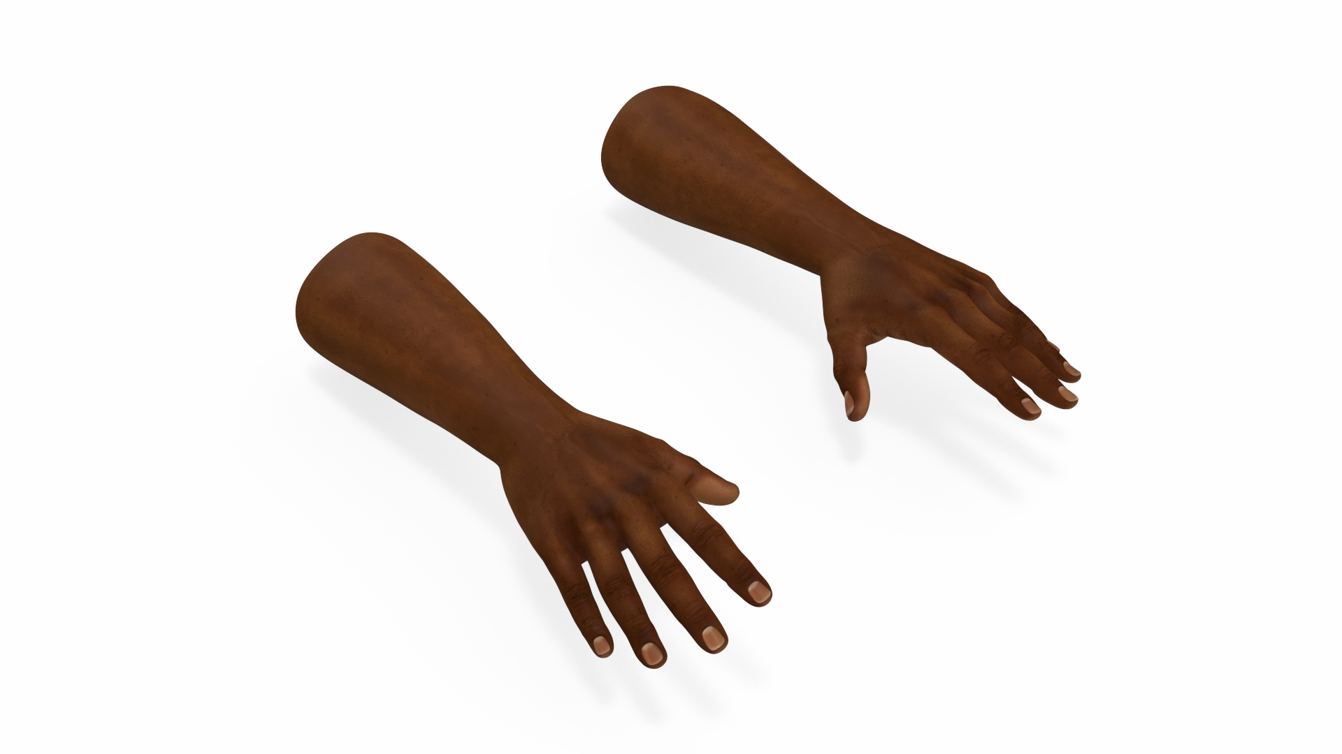 3D Afro American Male Hands Base Pose Model - TurboSquid 2169057