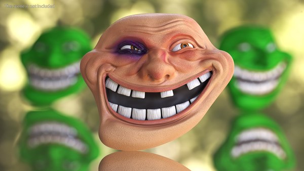 modelo 3d Trollface golpeado - TurboSquid 1832858