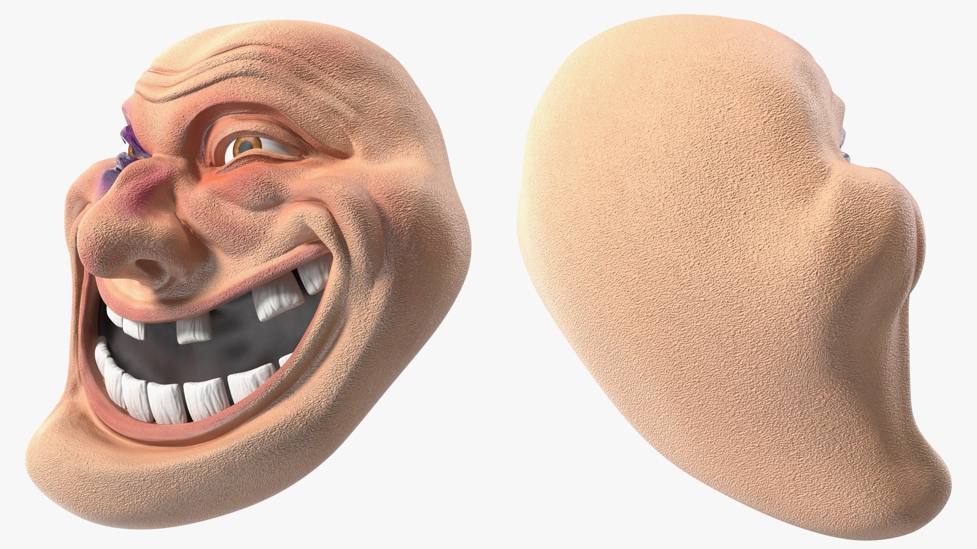 3D Trollface Beaten - TurboSquid 1832858