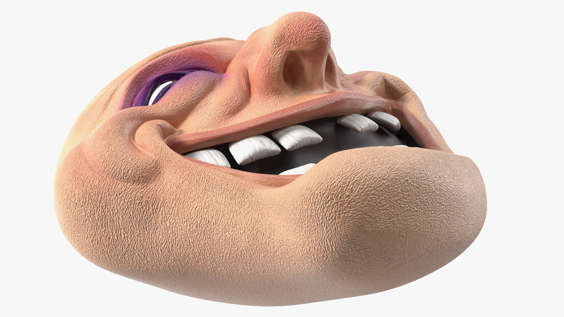 3D Trollface Beaten - TurboSquid 1832858