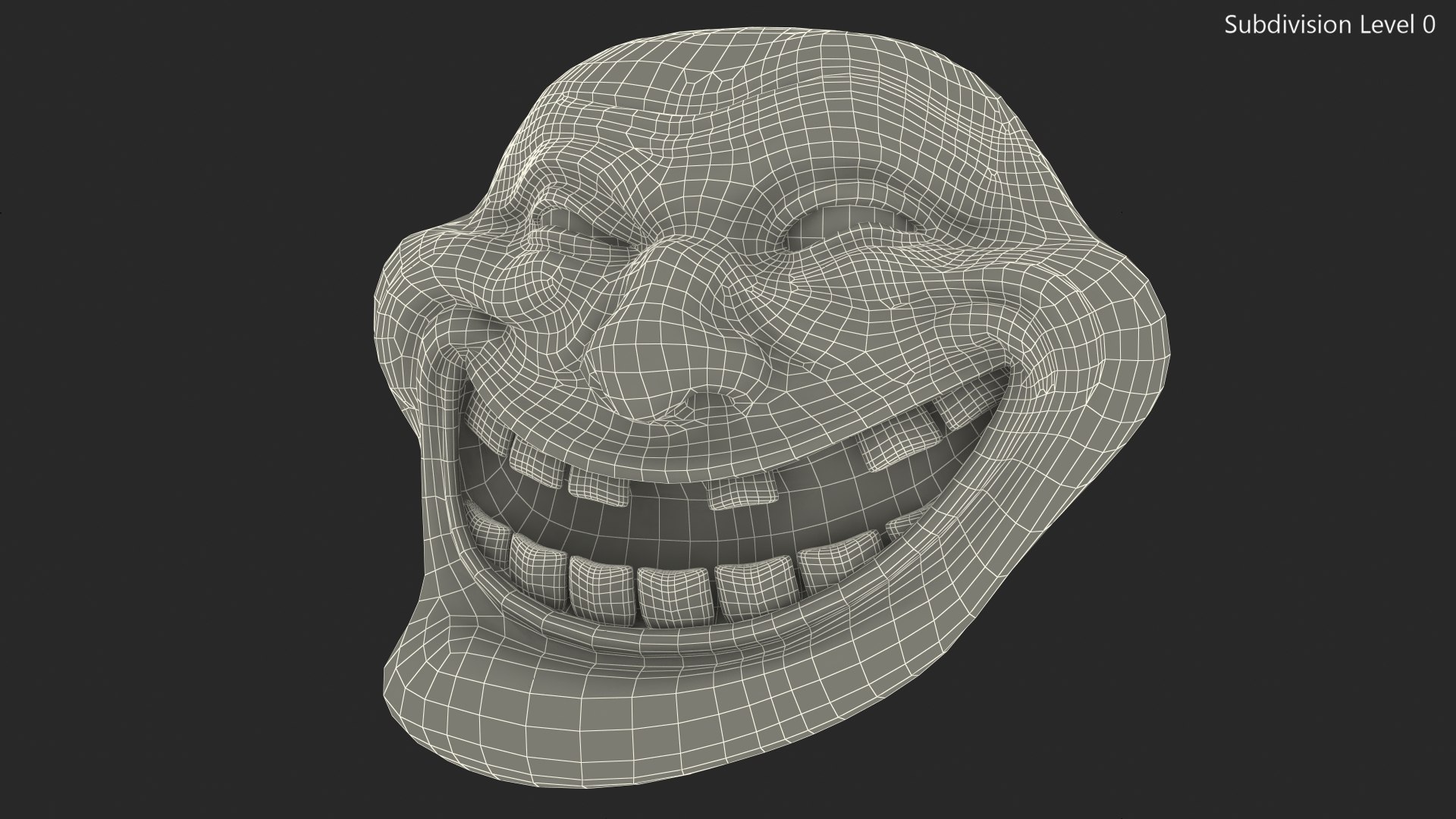 3D Trollface Beaten - TurboSquid 1832858