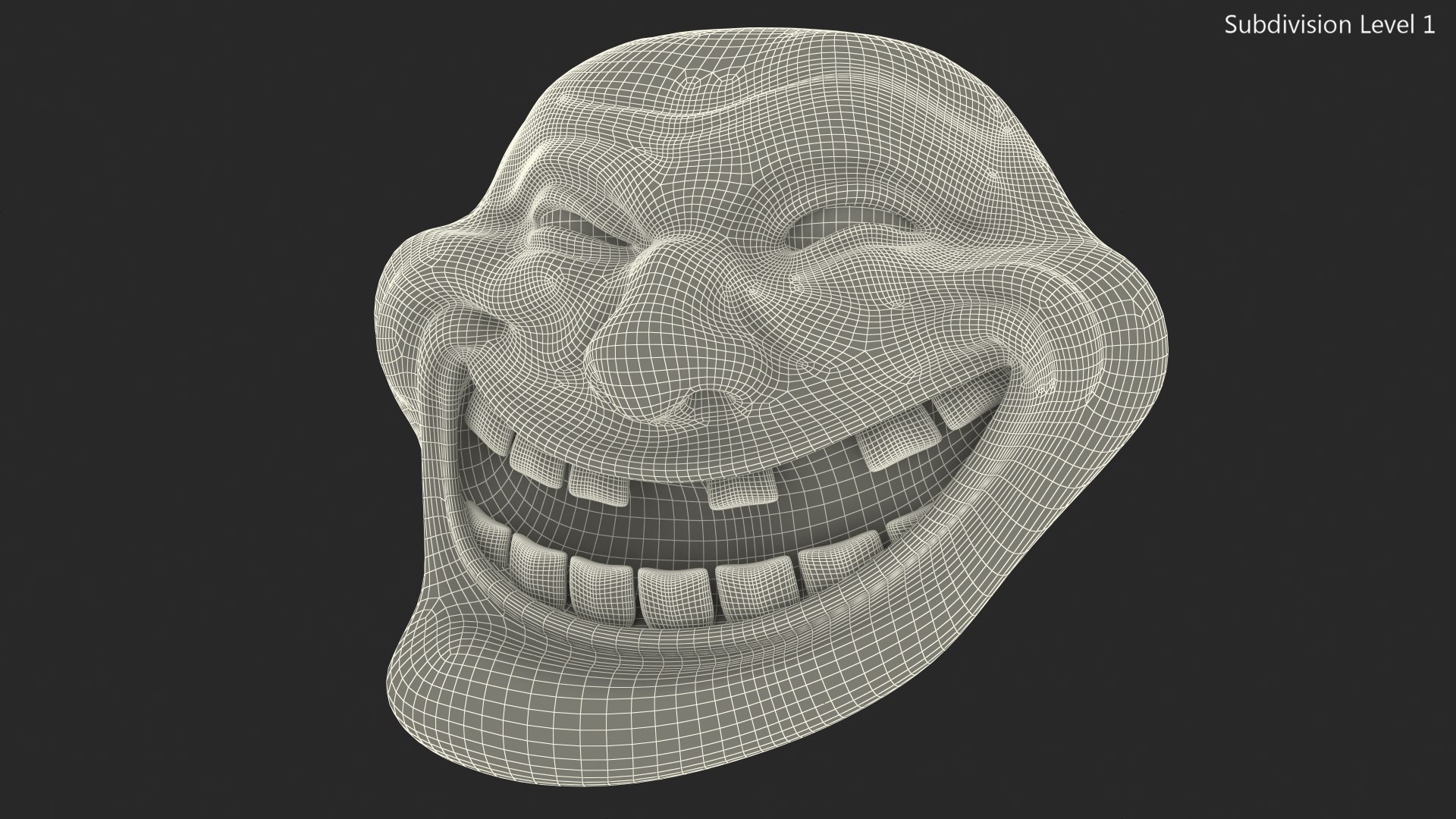 3D Trollface Beaten - TurboSquid 1832858