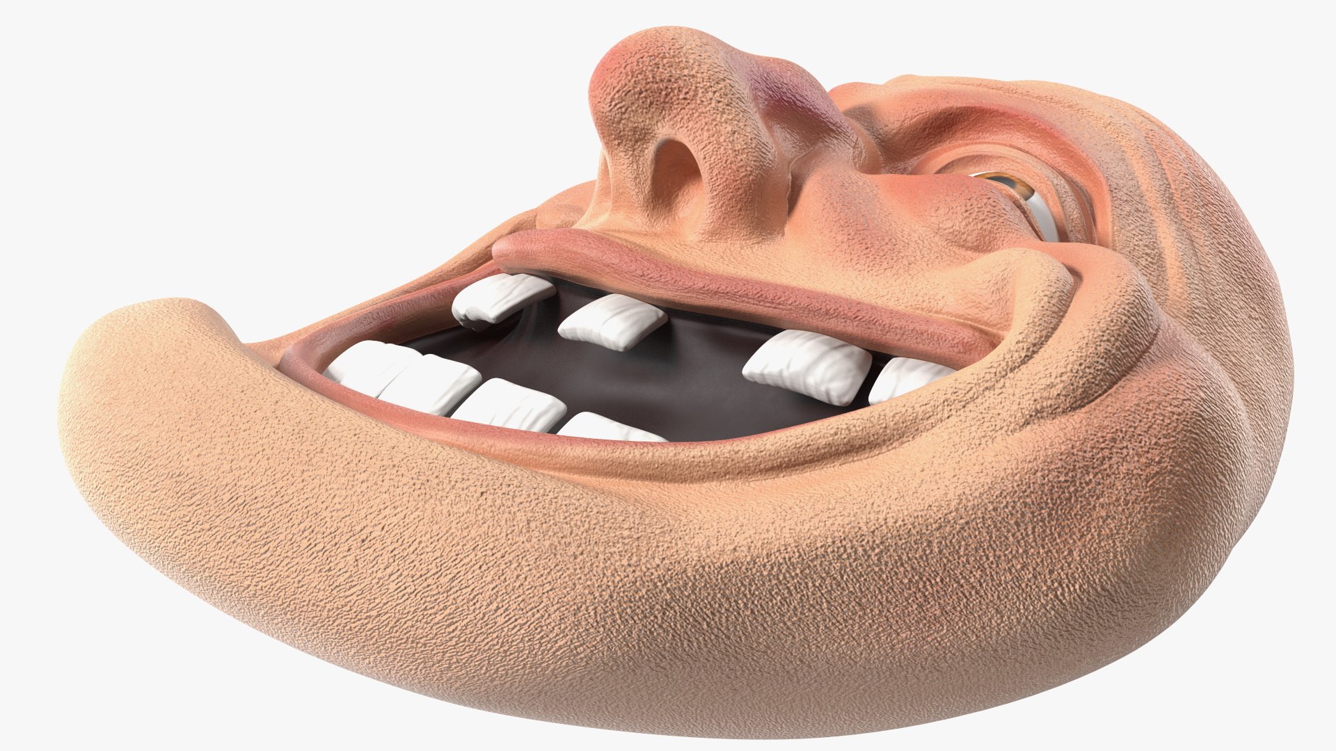 3D Trollface Beaten - TurboSquid 1832858