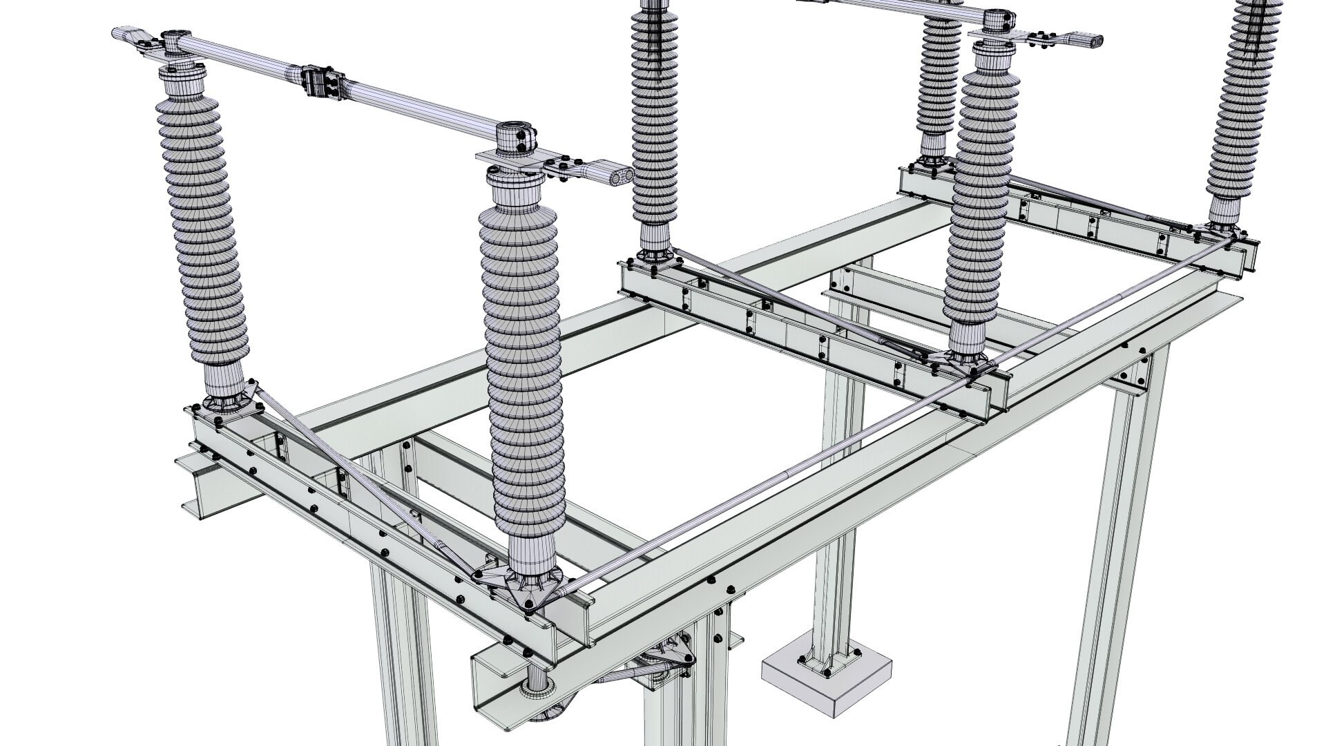 Substation Center Break Disconnector 31 Model - TurboSquid 2098673