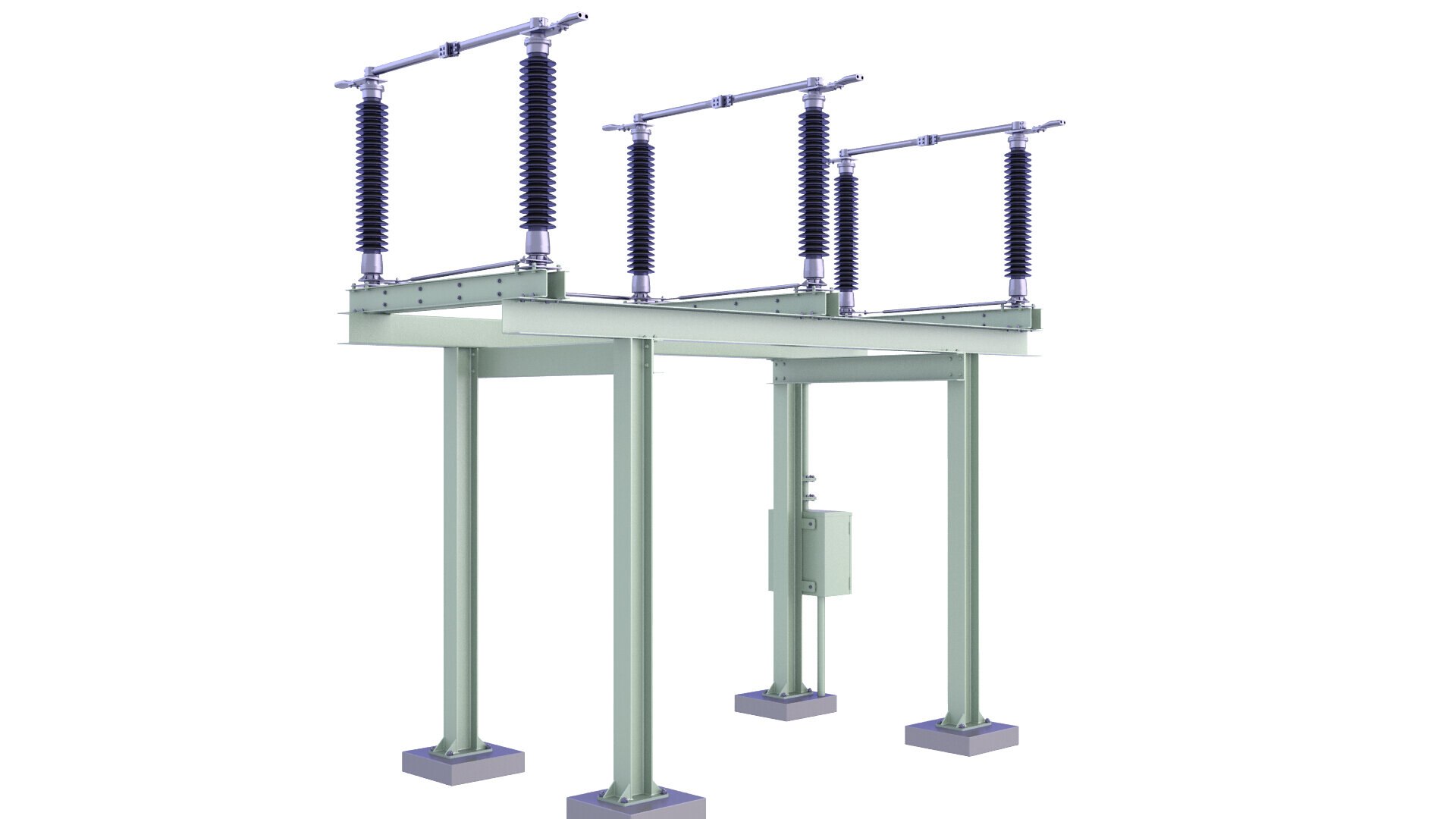 Substation Center Break Disconnector 31 Model - TurboSquid 2098673