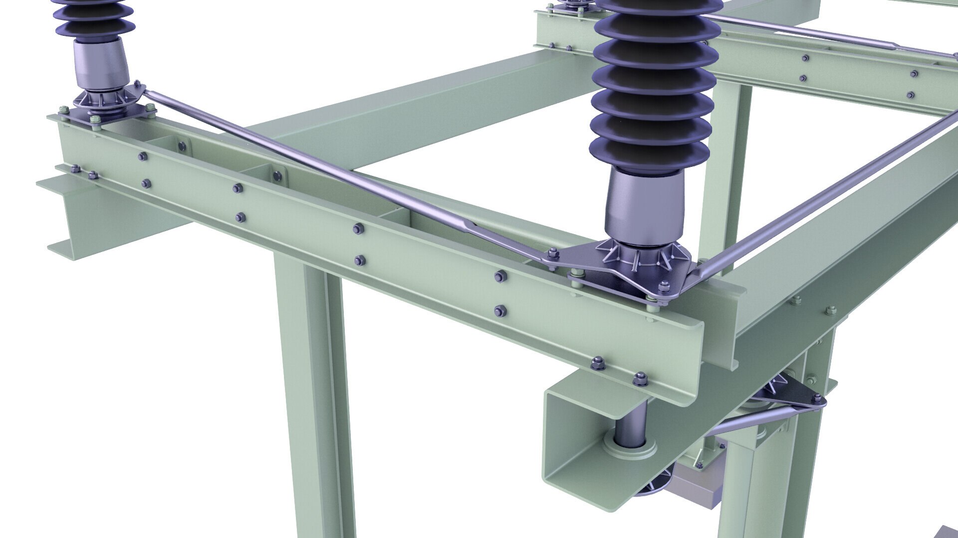 Substation Center Break Disconnector 31 Model - TurboSquid 2098673
