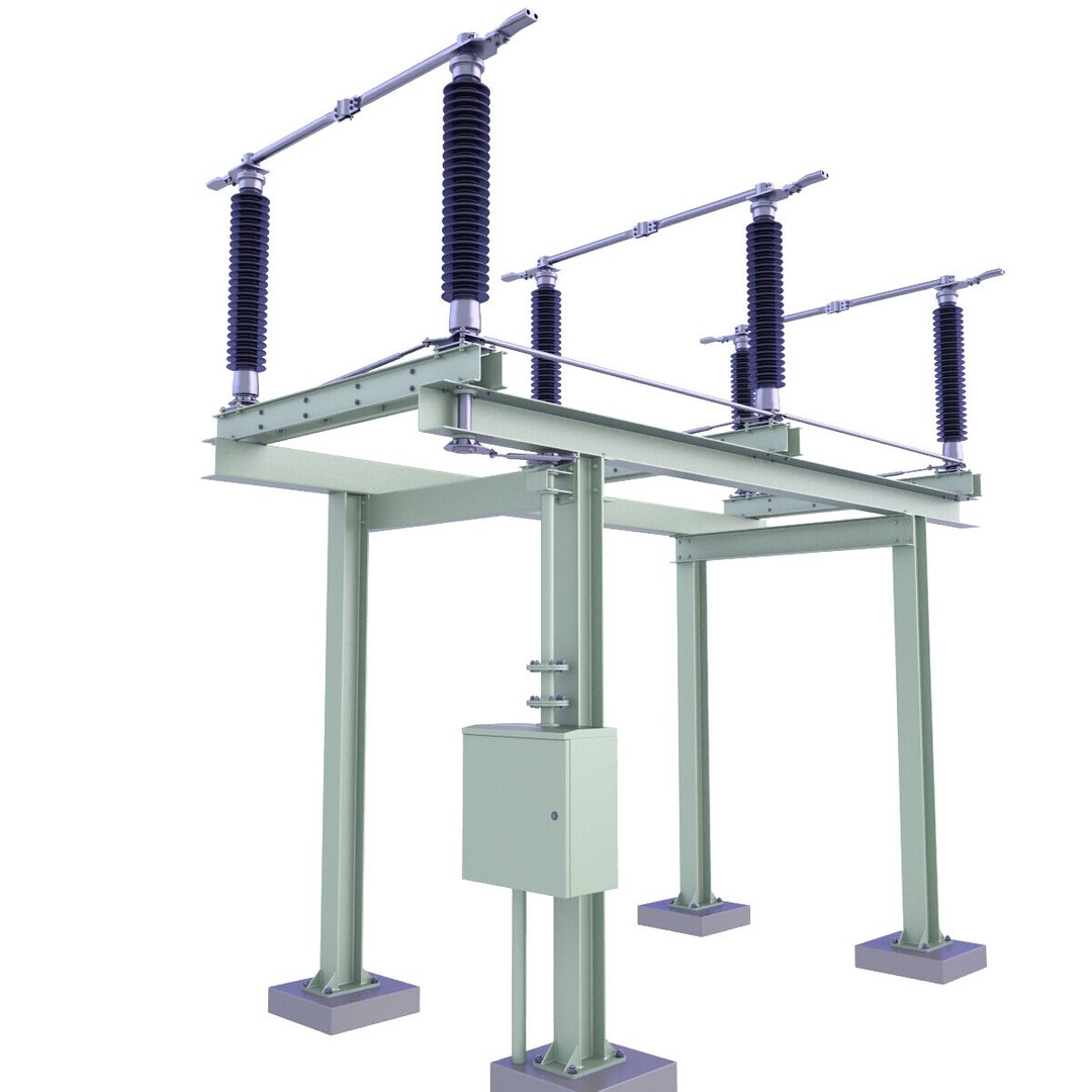 Substation Center Break Disconnector 31 Model - TurboSquid 2098673