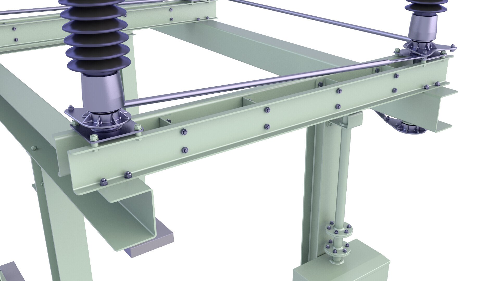 Substation Center Break Disconnector 31 Model - TurboSquid 2098673