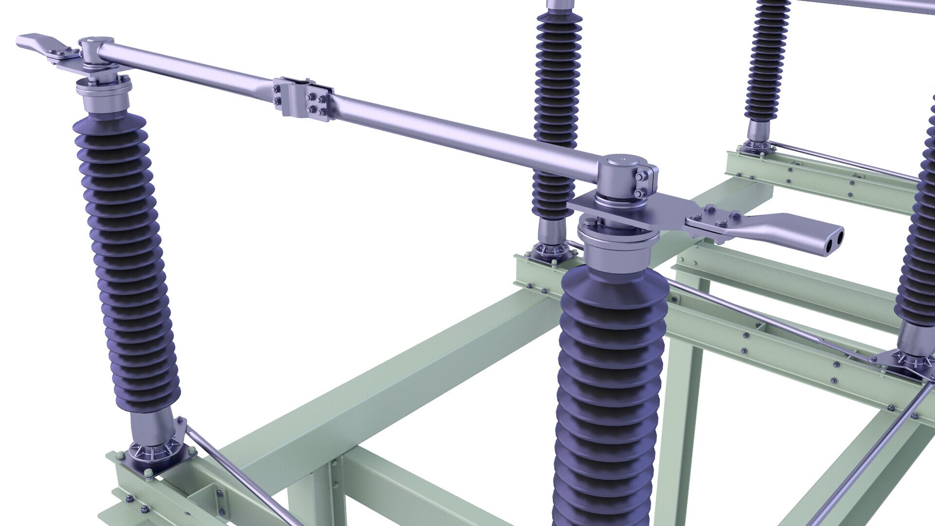 Substation Center Break Disconnector 31 Model - TurboSquid 2098673