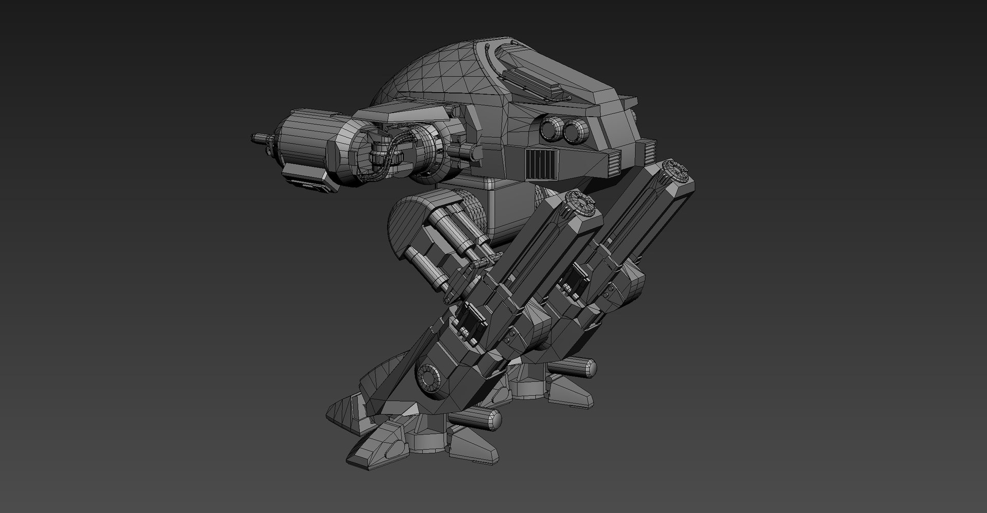 ED 209 OCP Robocop Low-poly 3D Model - TurboSquid 1723240