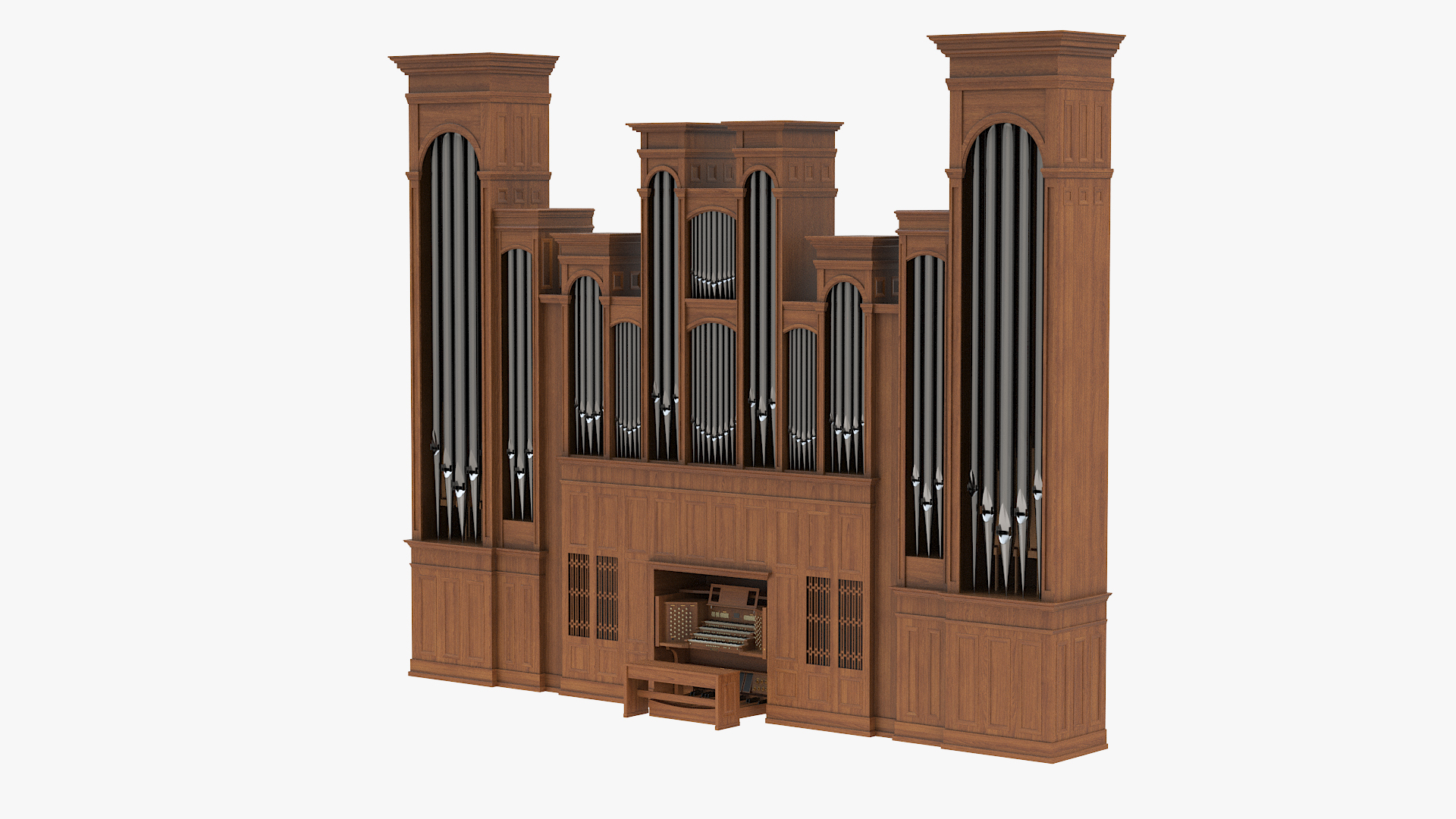 3D Big Church Organ - TurboSquid 2424450