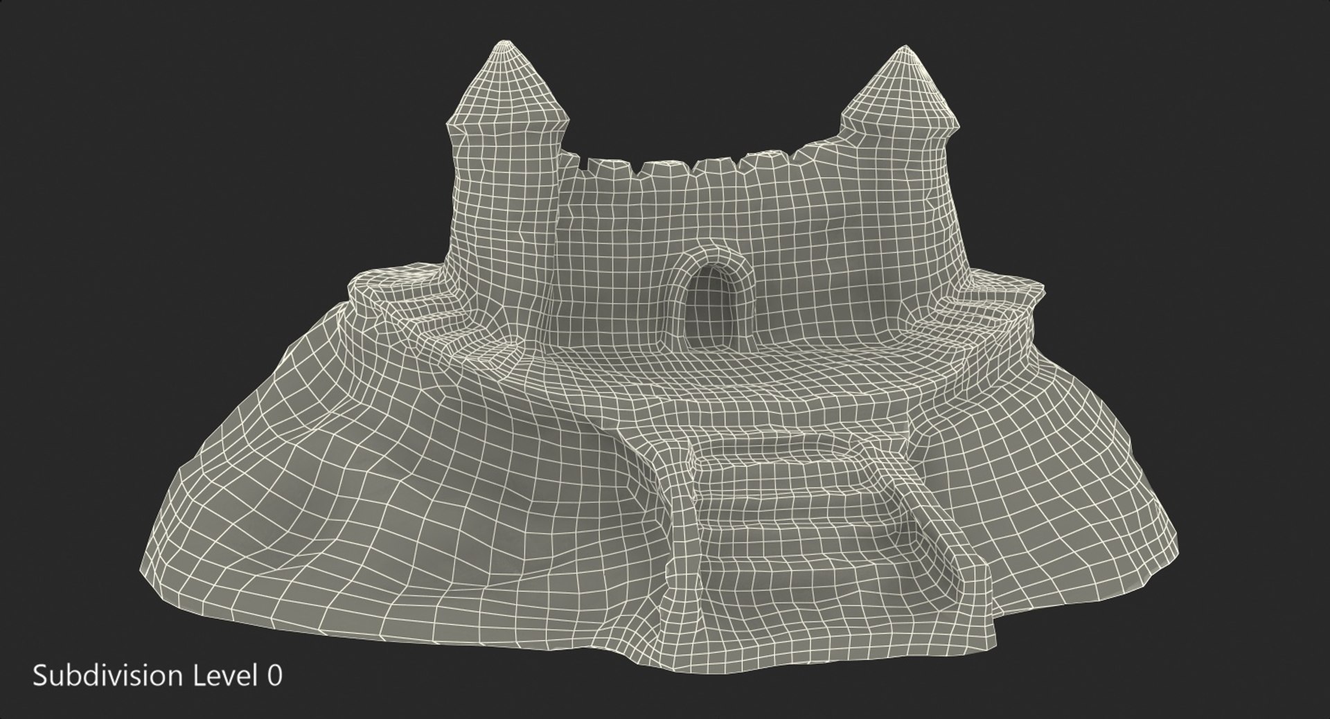 Sand Castle Model - TurboSquid 1297462