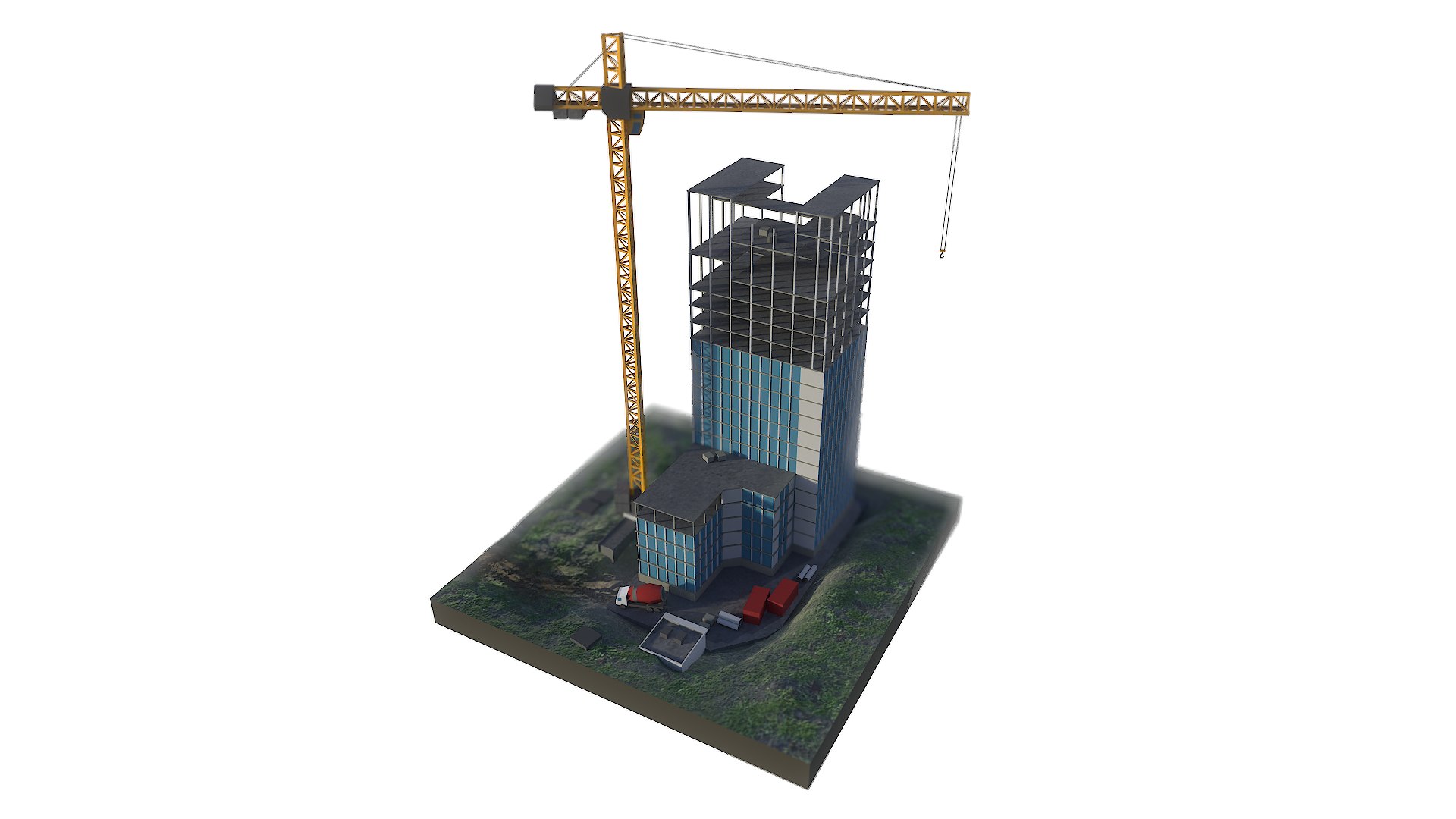 Building Under Construction 3D Model - TurboSquid 1884459
