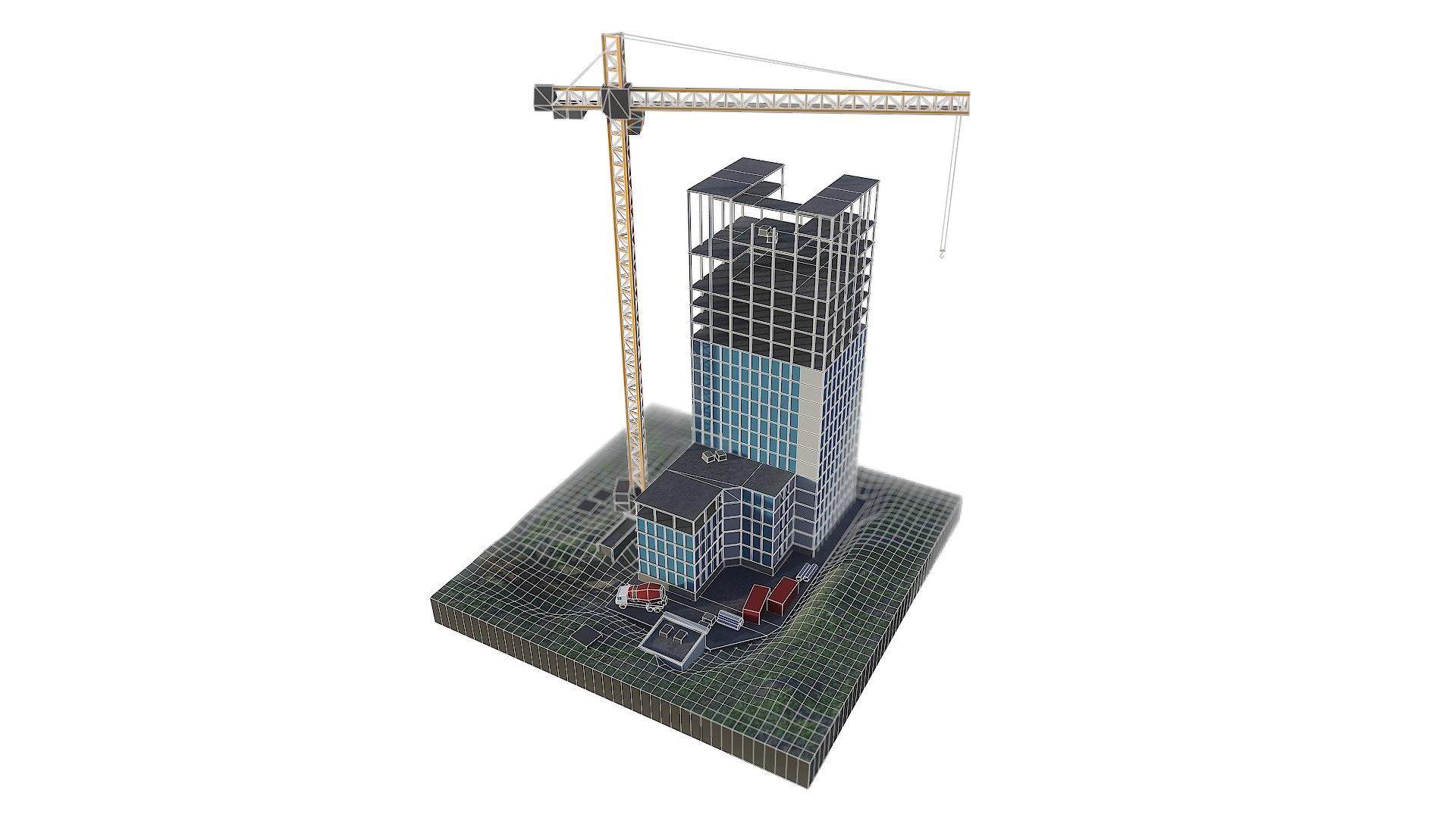 Building Under Construction 3D Model - TurboSquid 1884459