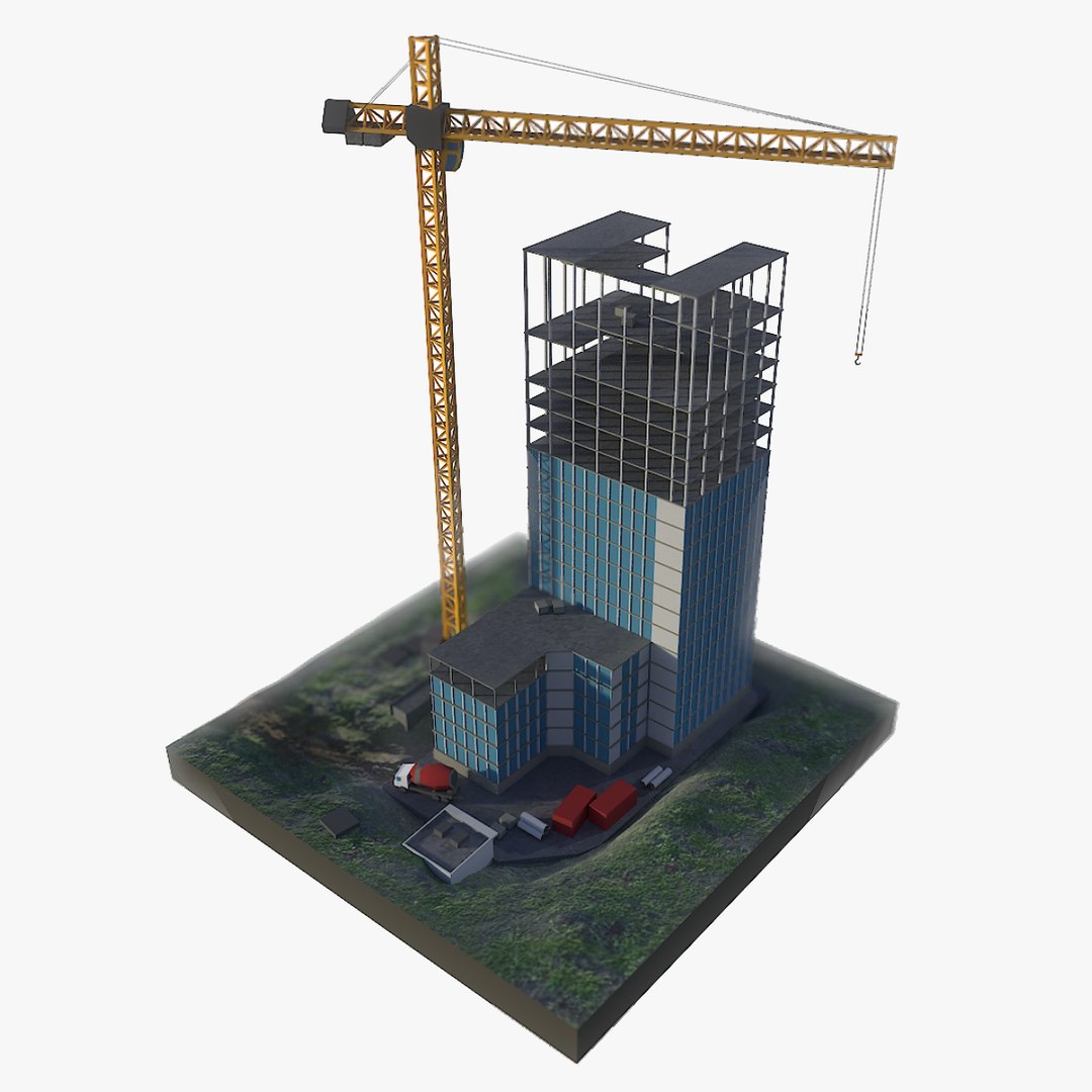 Building Under Construction 3D model - TurboSquid 1884459