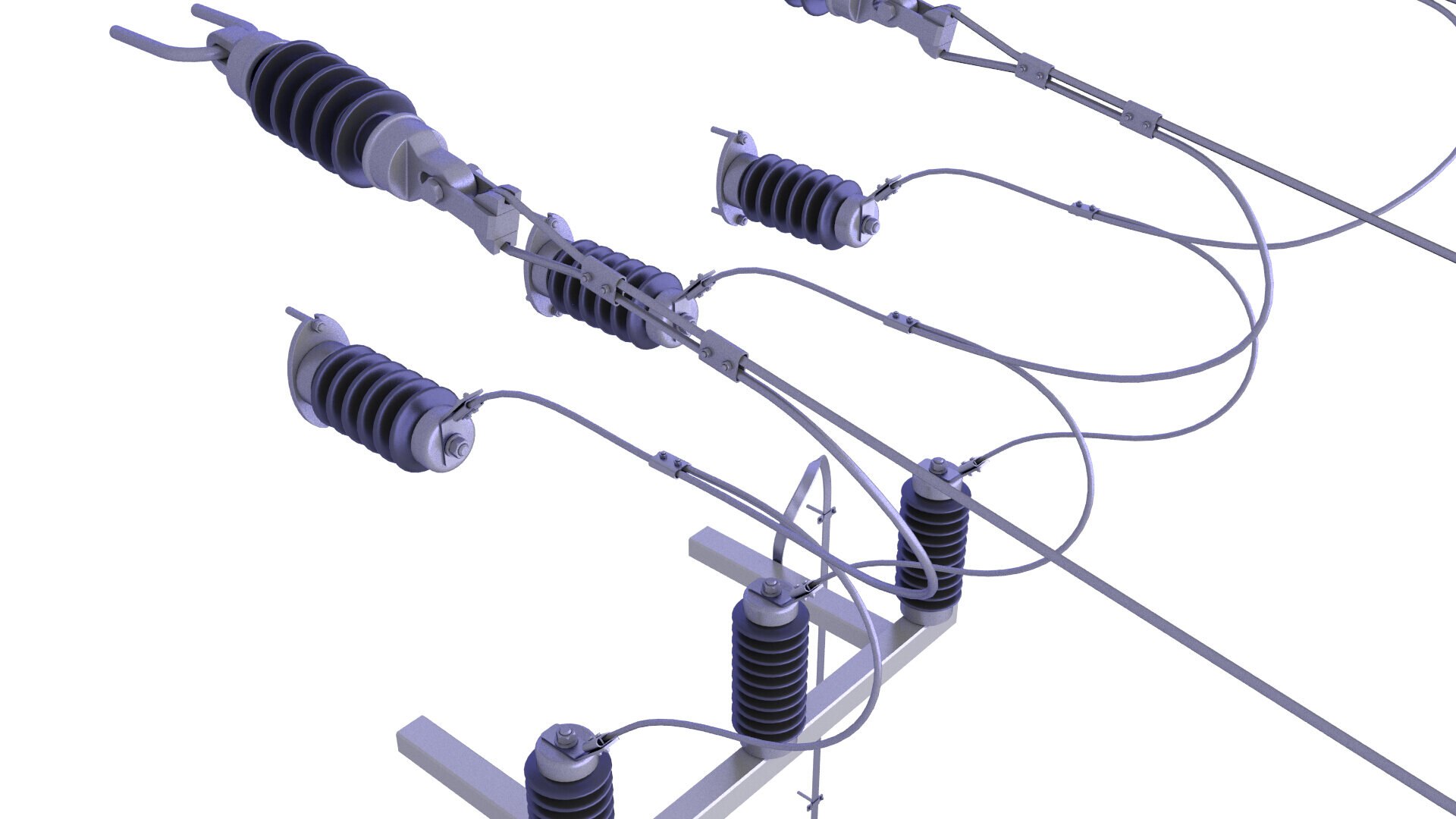Substation Building Electrical Connection 31 3D Model - TurboSquid 2096325