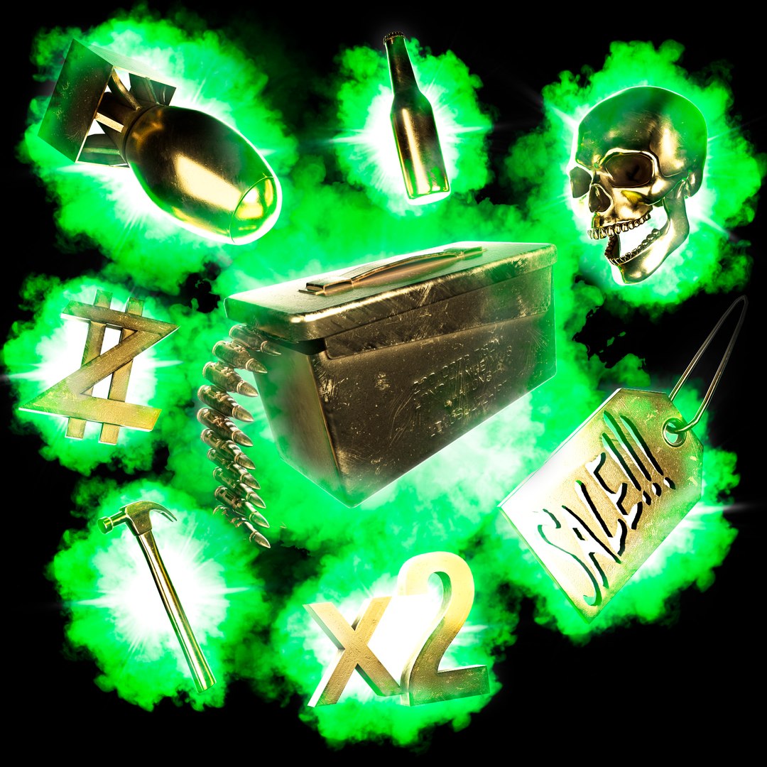 Call Of Duty Black Ops II Zombies Random Perk Power-Up 3D Model ...