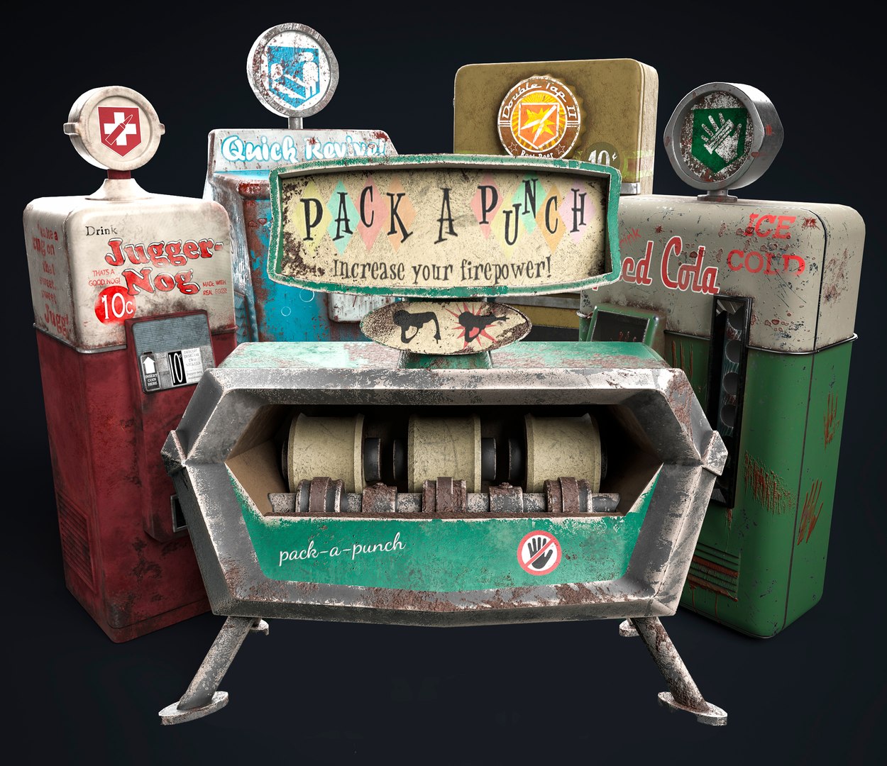 Call Of Duty Black Ops II Zombies Random Perk Power-Up 3D Model ...